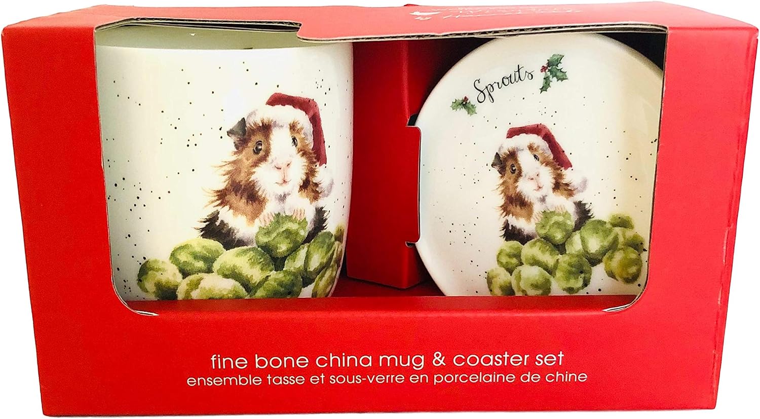 Amazon.com: Royal Worcester Wrendale Designs Sprouts Mug & Coaster Set ...