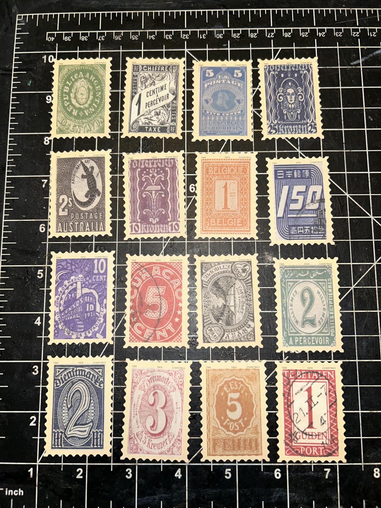 Amazon.com: 200 Sheets Vintage Postage Stamp Stickers, Decorative ...