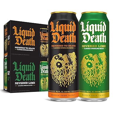 Amazon.com: Liquid Death Sparkling Water - Severed Lime & Squeezed to ...