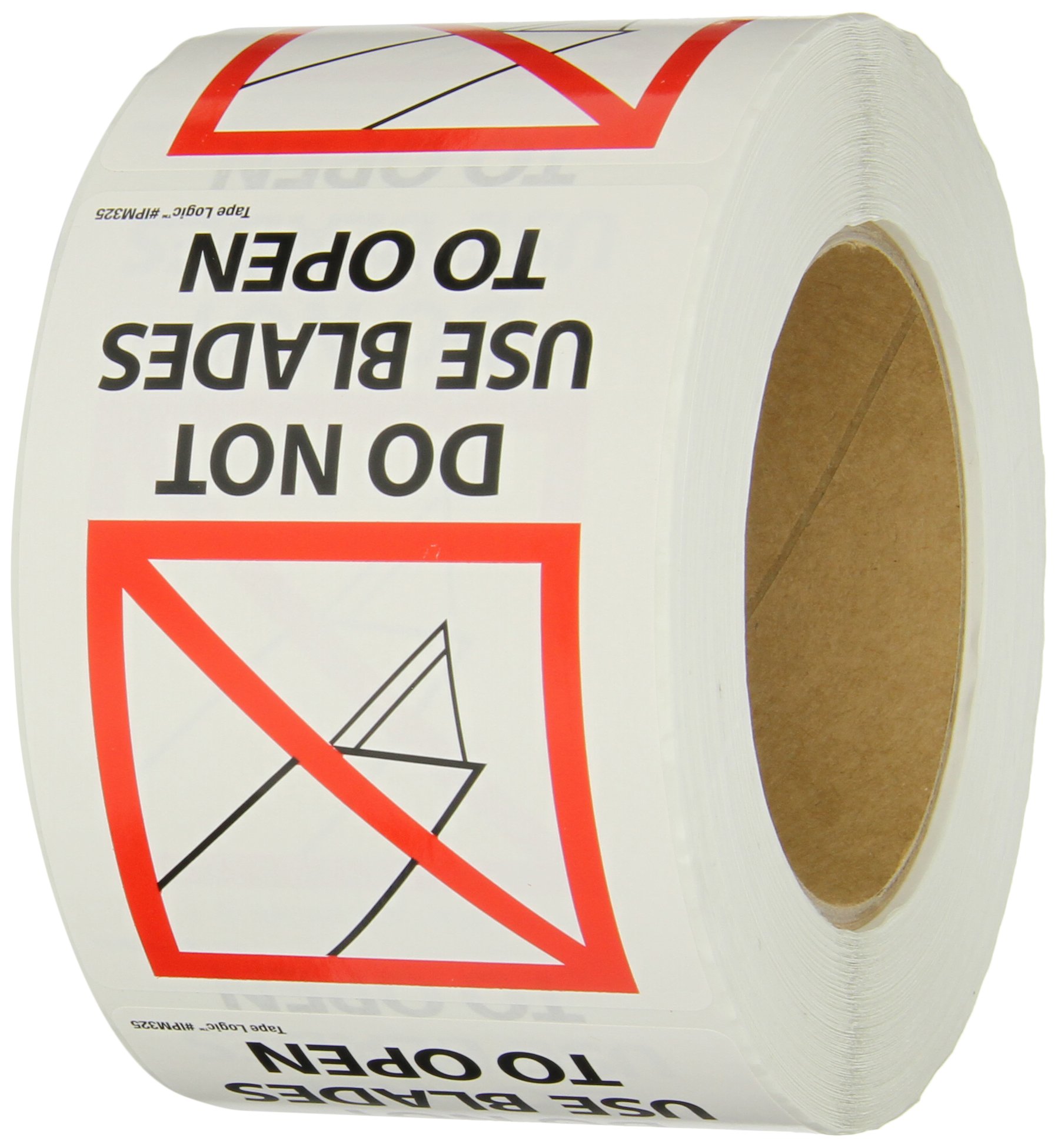 Amazon.com: Aviditi Tape Logic 3" x 4", "Do Not Use Blades to Open" Red ...
