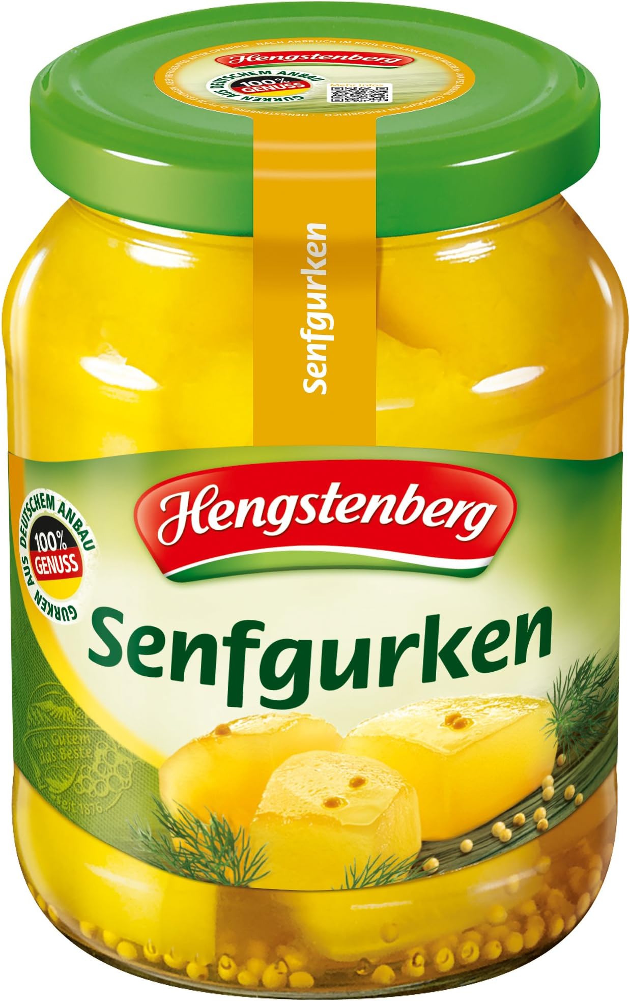 Amazon.com : Hengstenberg Senfgurken, 12.50 Ounce : Dill Pickles ...