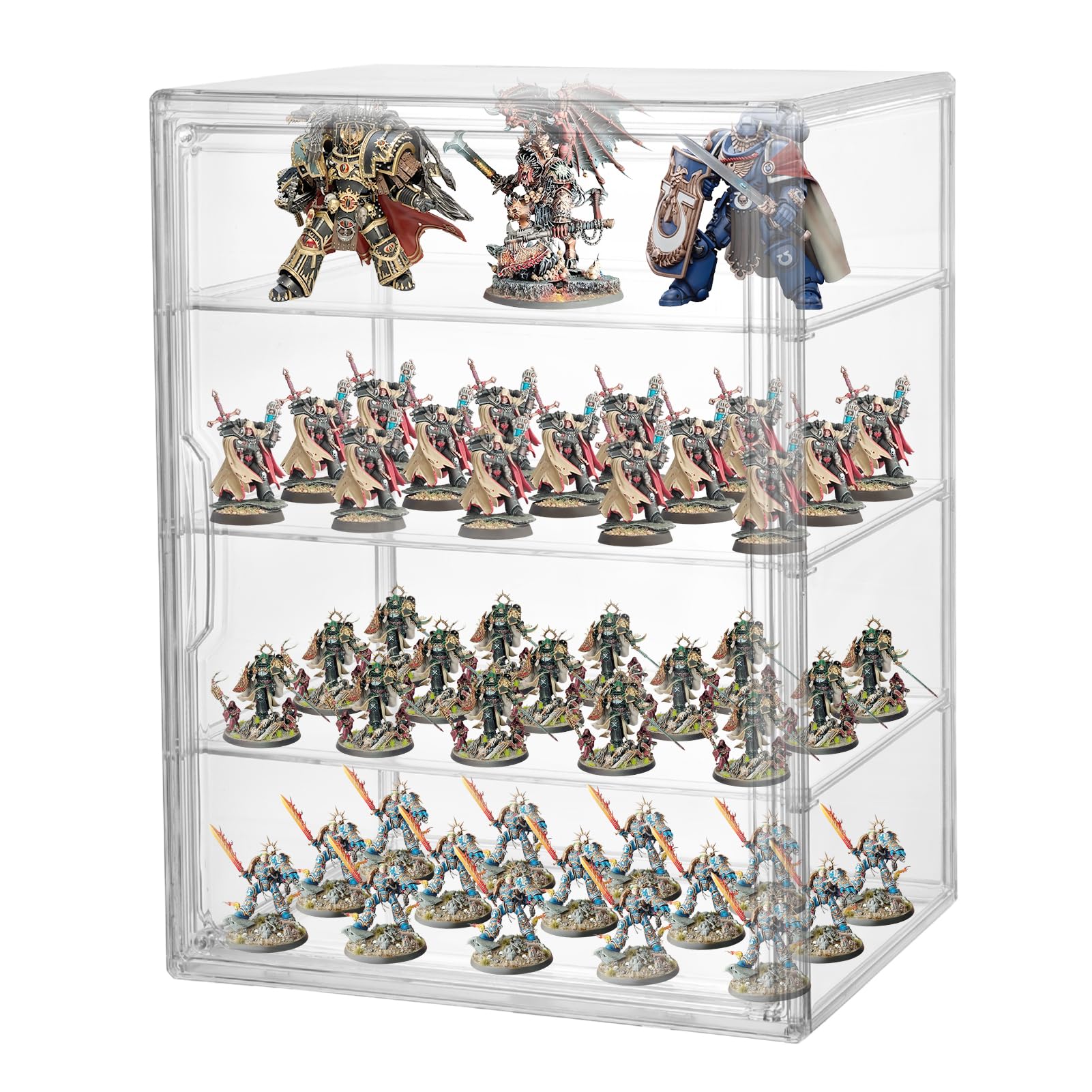 Snapklik.com : Clear Acrylic Miniature Storage Case Stackable Miniature ...