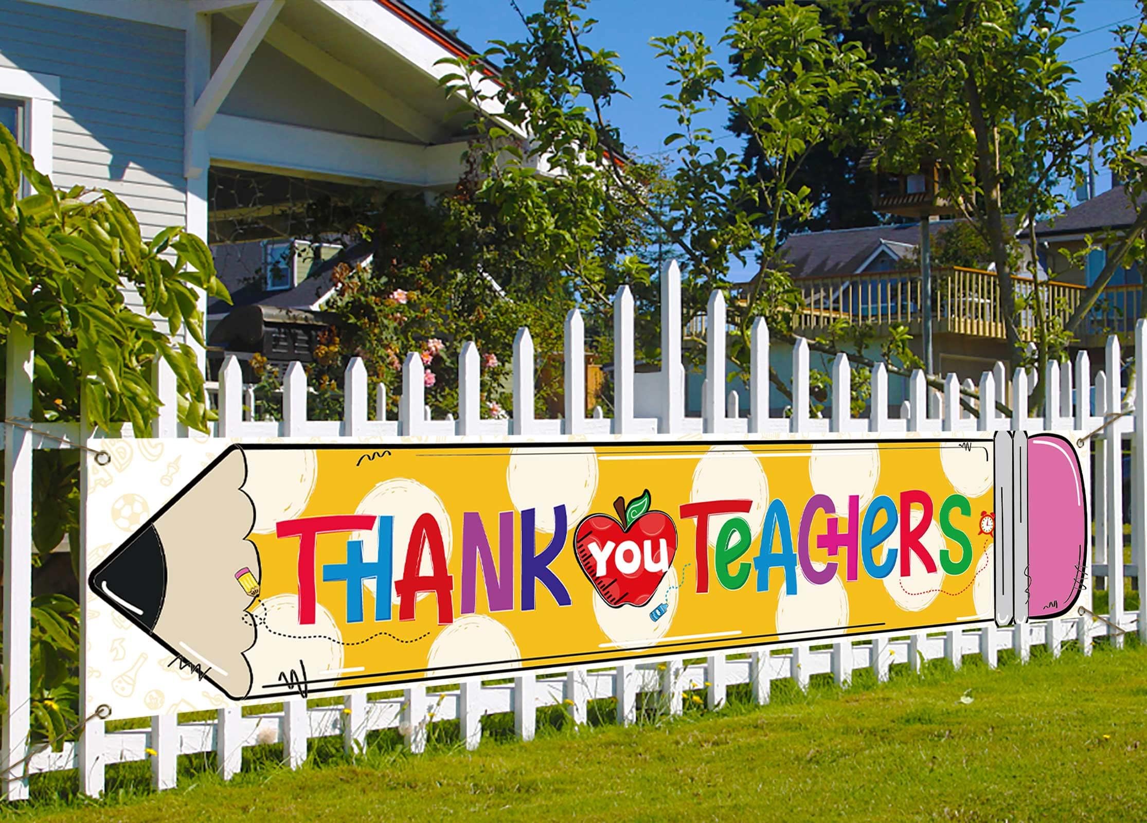 Amazon.com: Weimaro We Love Our Teachers Banner, We Love Our ...