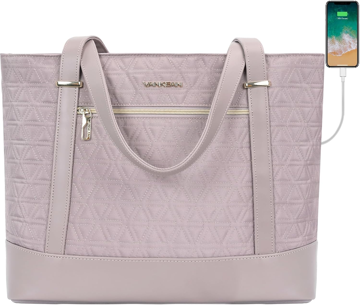 Amazon.com: VANKEAN Laptop Tote Bag for Women, 16 Inch Waterproof ...