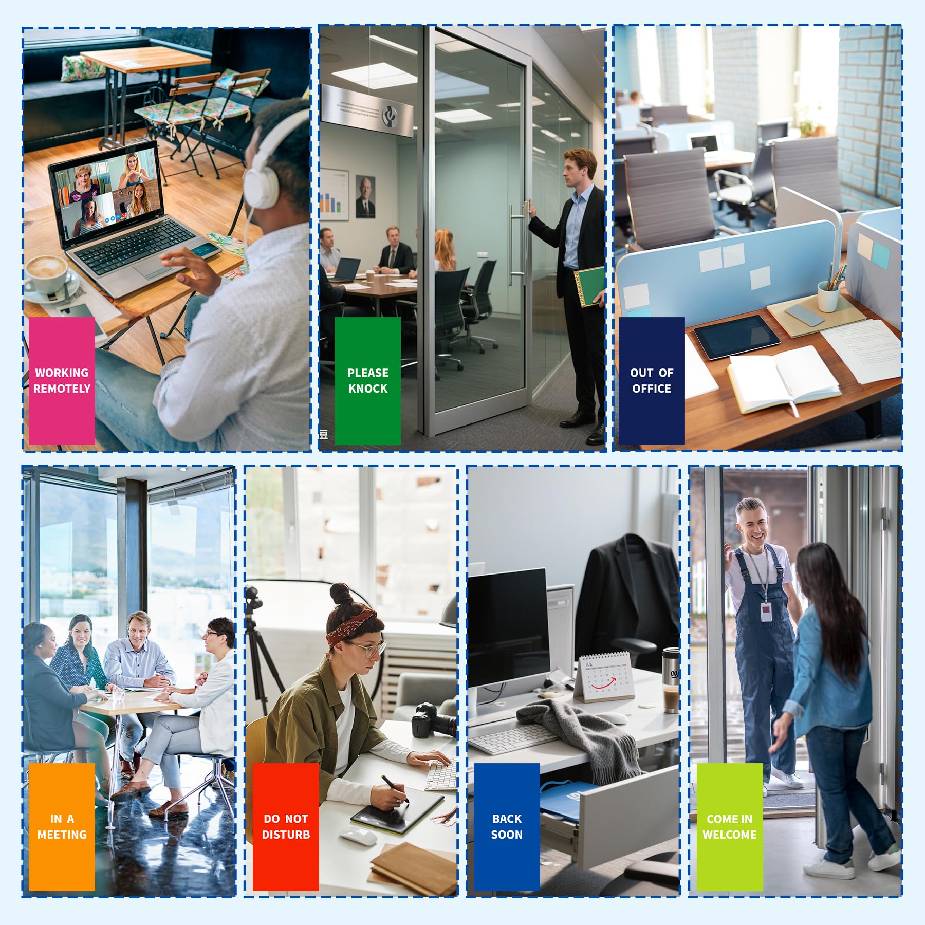 Snapklik.com : Office Door Signs,7 Options-Do Not Disturb, Out Of ...