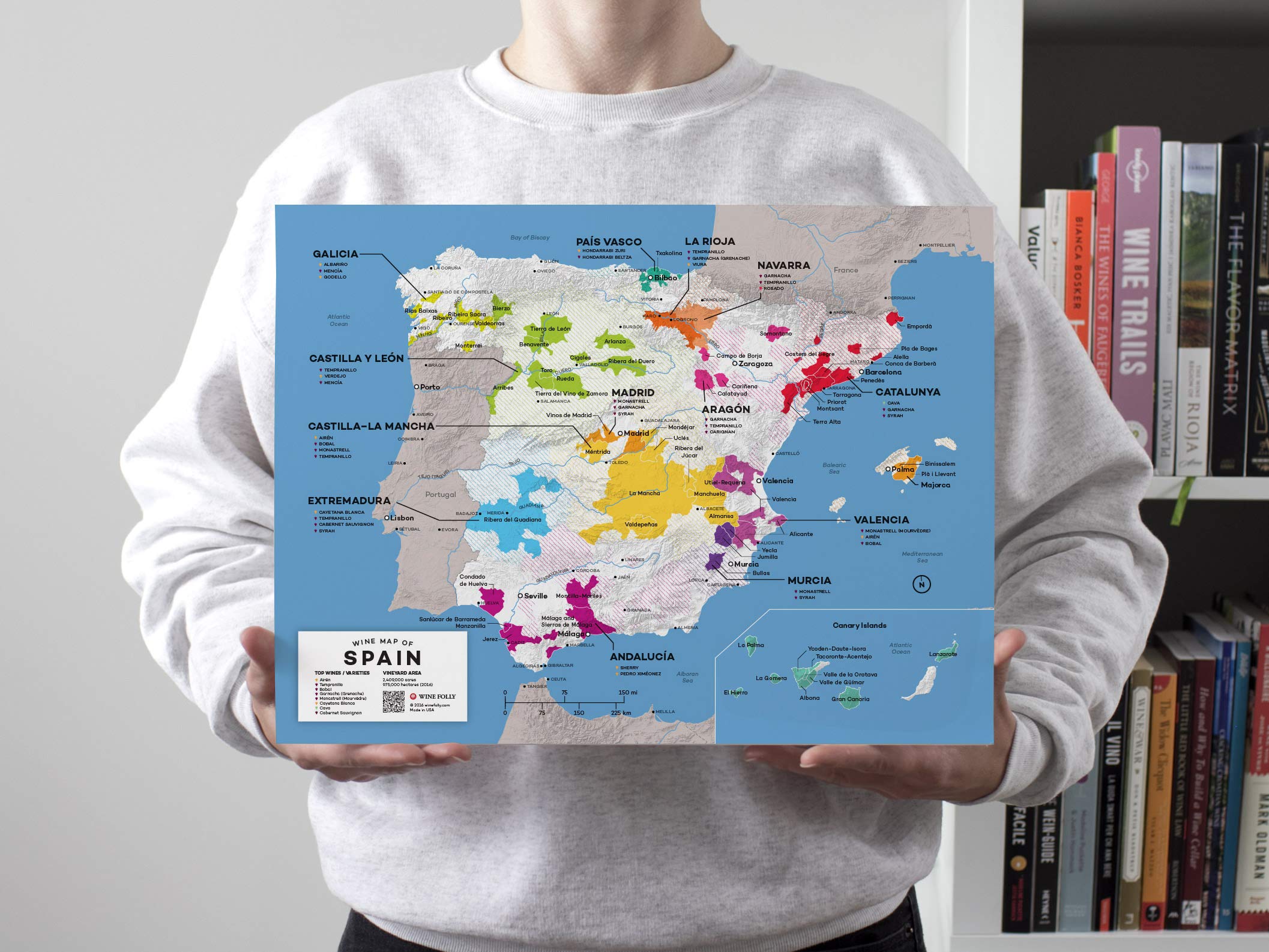 Printable Map Of Spain Wine