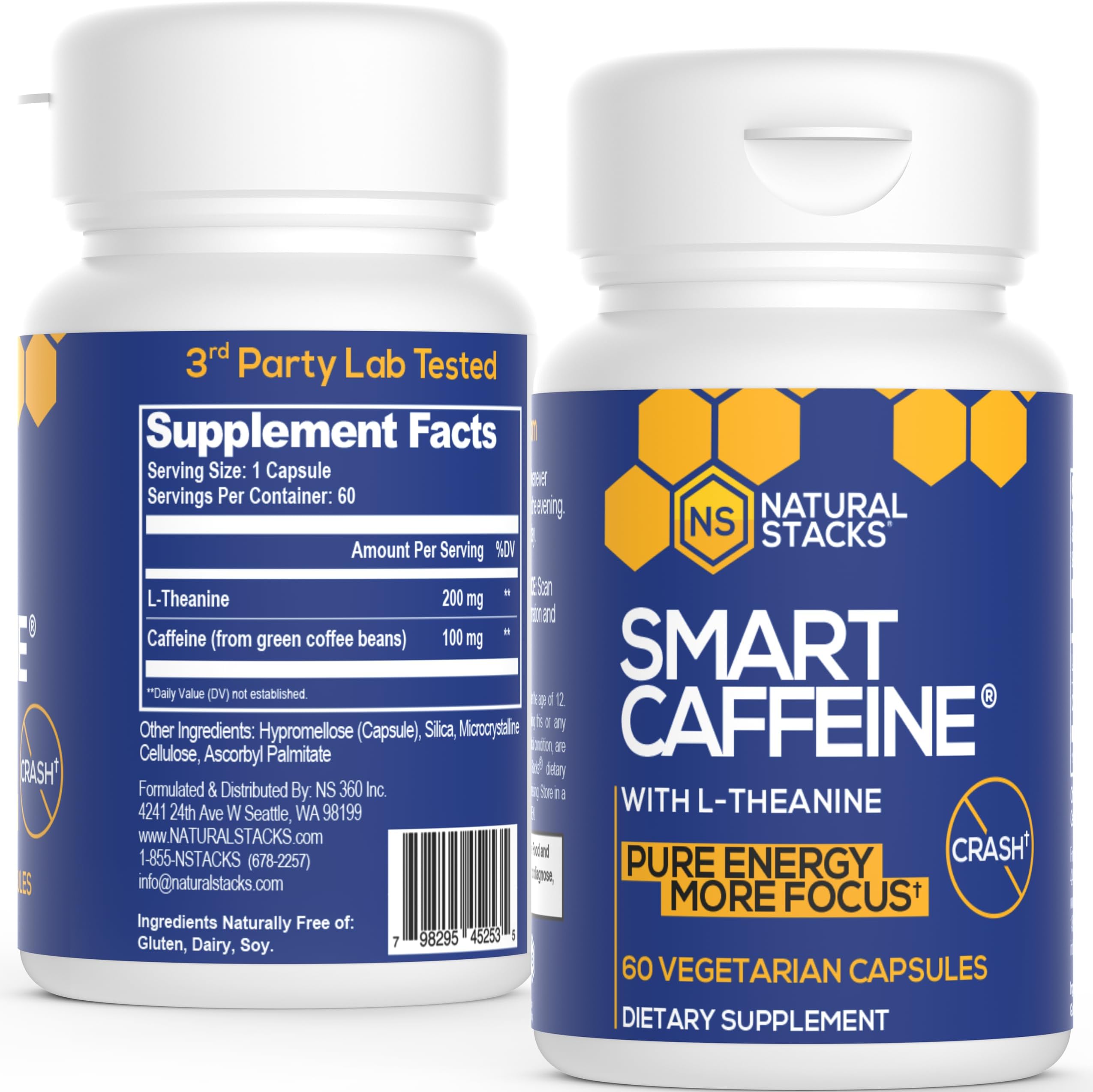 Amazon.com: DynaMAX Enhanced Caffeine Capsules | 120 Count | Natural ...