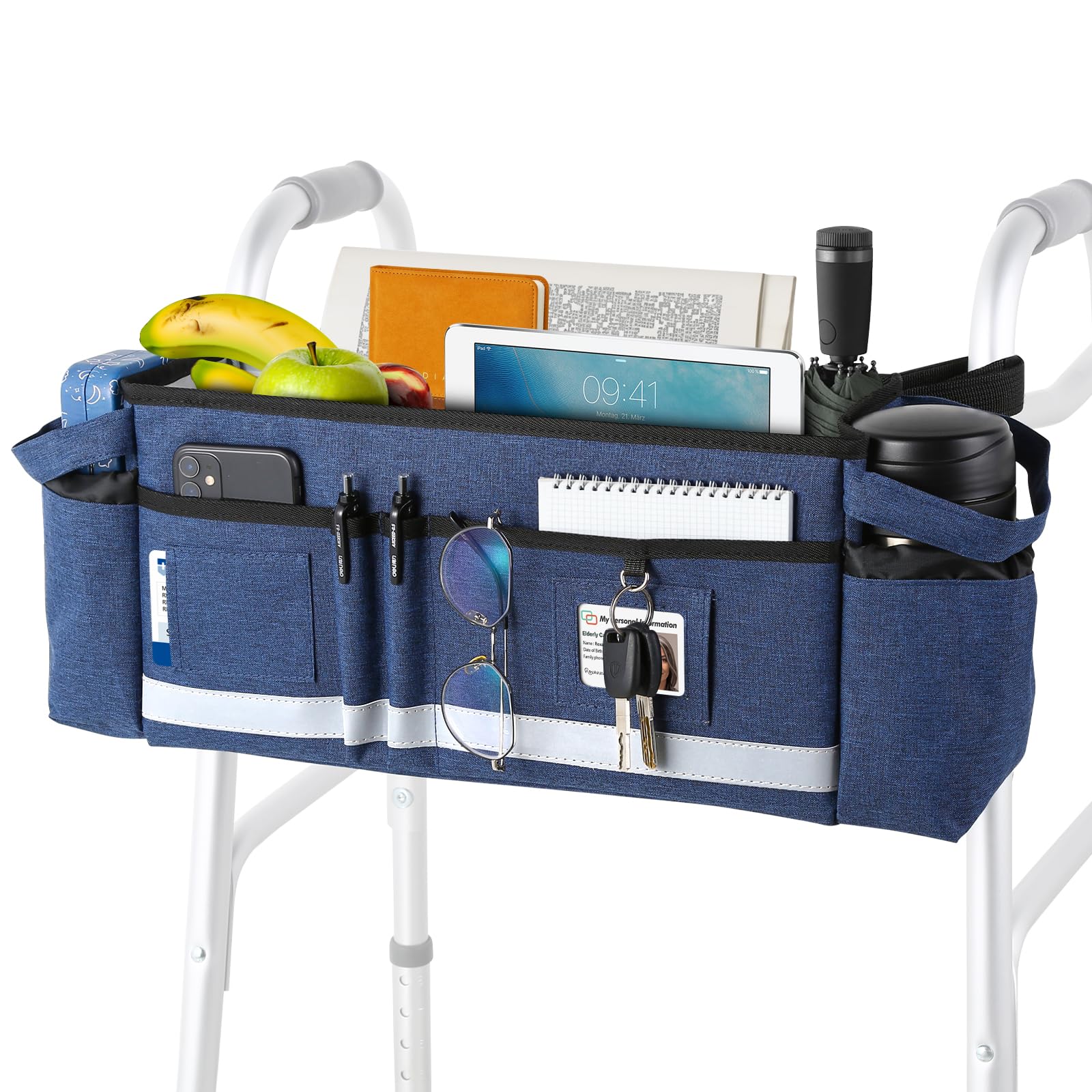 Amazon.com : HOOMTREE Walker Basket Walker Bag with Cup Holder,Baskets ...