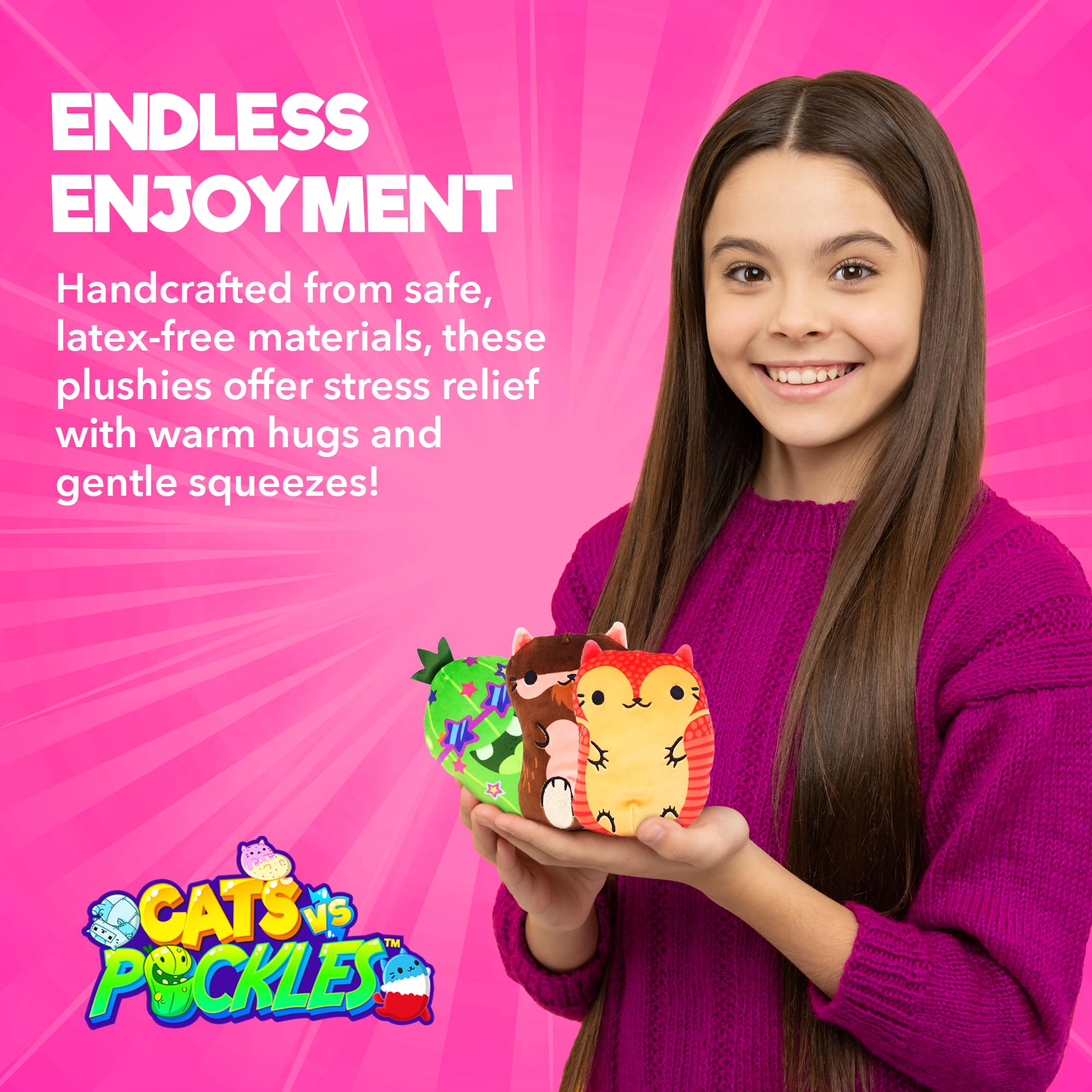 Snapklik.com : Cats Vs Pickles Chonk Fuchsia Wave A Mystery Bags 6pk 6 ...