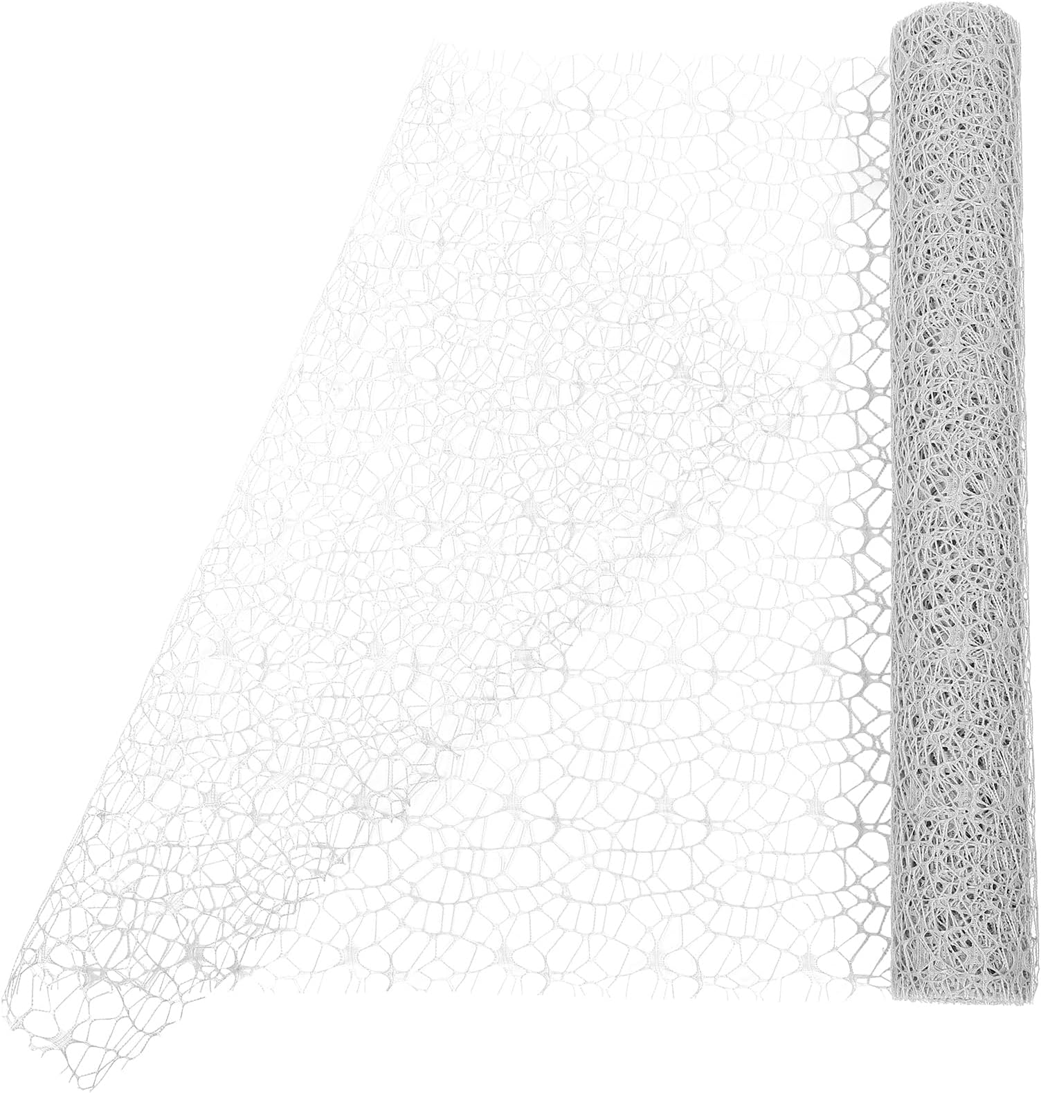 Amazon.com: Rustic Coated Fabric Net Ribbon, 2.6 inch x 15 feet roll ...