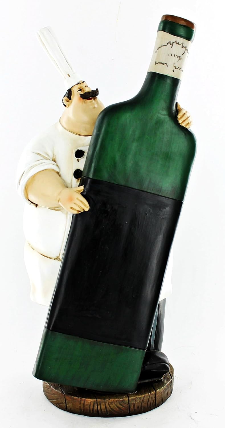 Amazon.com: Fat Chef Menu Kitchen Wine Bottle Chalkboard Chalk Board ...