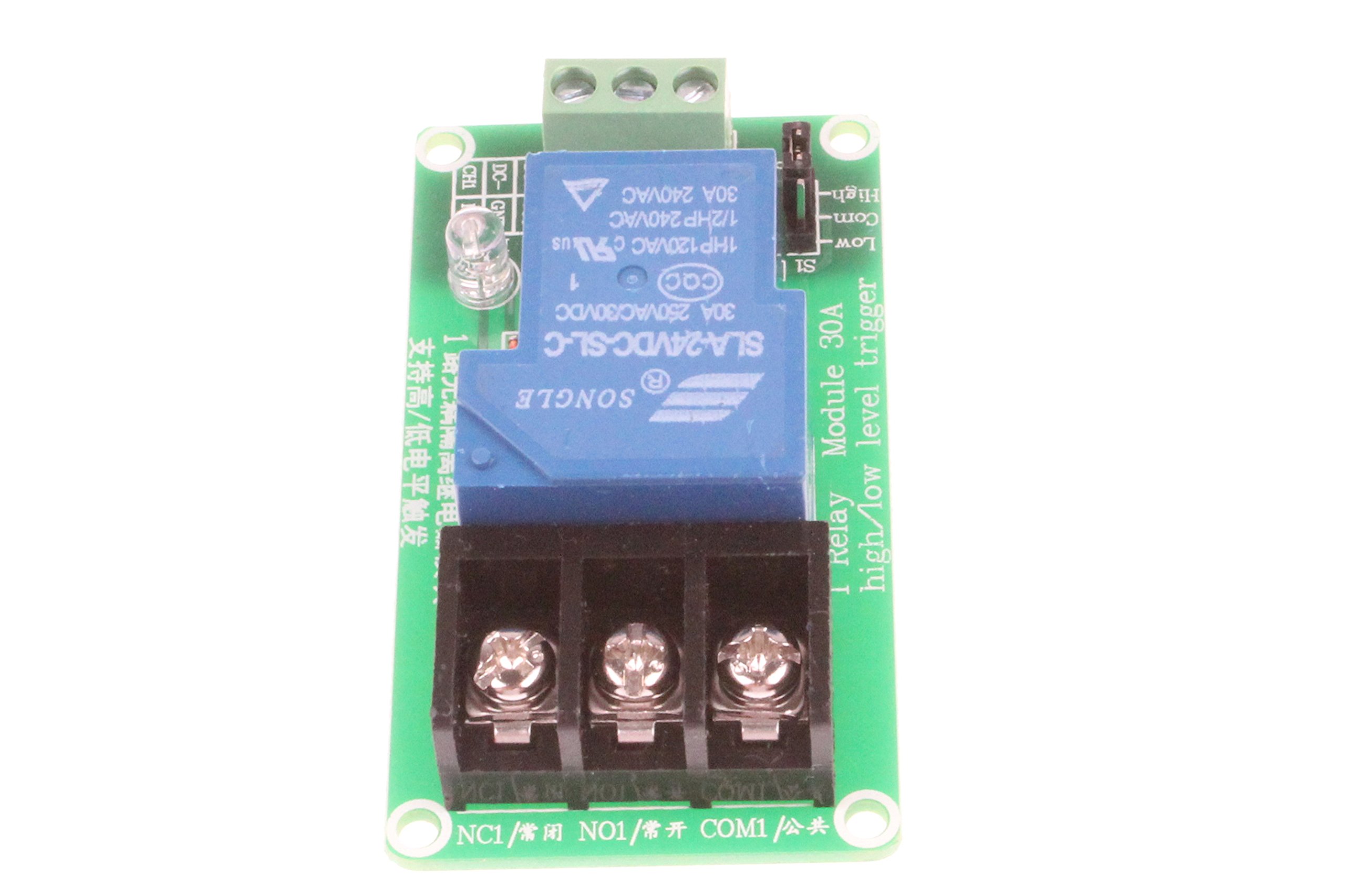 Snapklik.com : NOYITO 30A 1-Channel Relay Module High Low Level Trigger