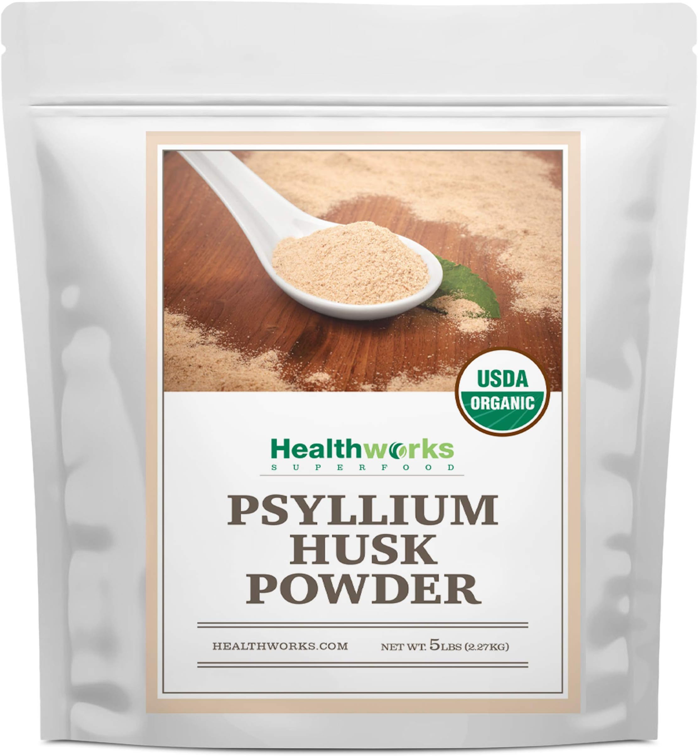 Amazon.com: Earthworks Health Feed Grade Psyllium Husk Powder 5lb Bag ...