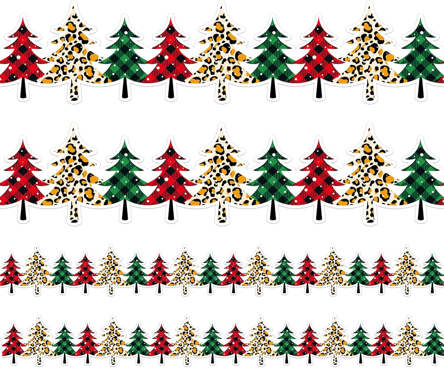 Amazon.com: Lucleag 49.2 Ft Christmas Tree Bulletin Board Border, Self ...