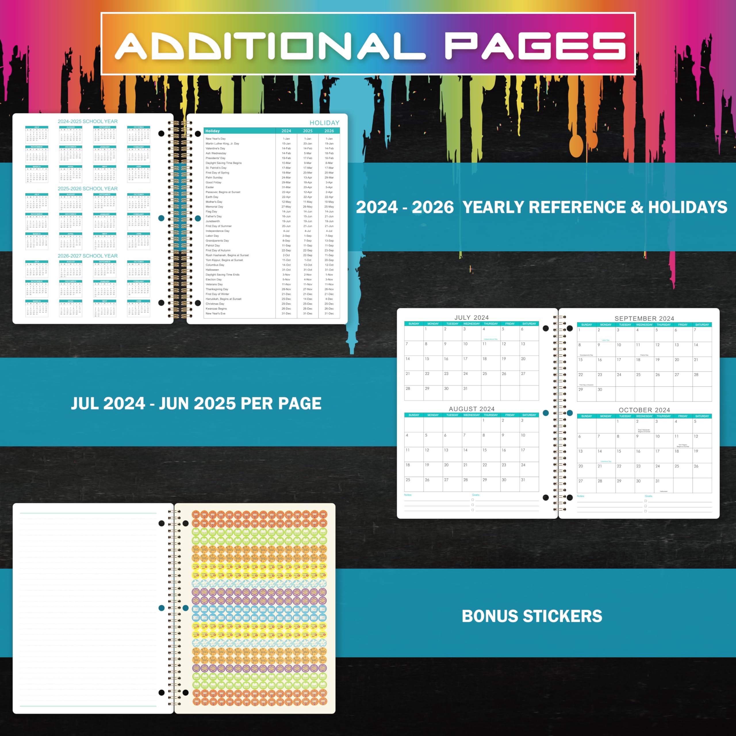 Snapklik.com : 2024-2025 Student Planner - Academic School Planner 2024 ...