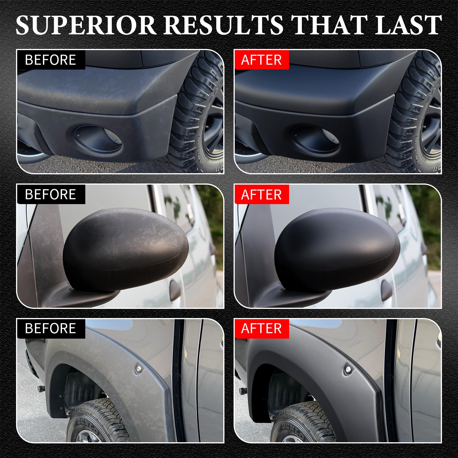 Snapklik.com : Plastic Restorer Car Trim Restorer,Cars Black Plastic ...