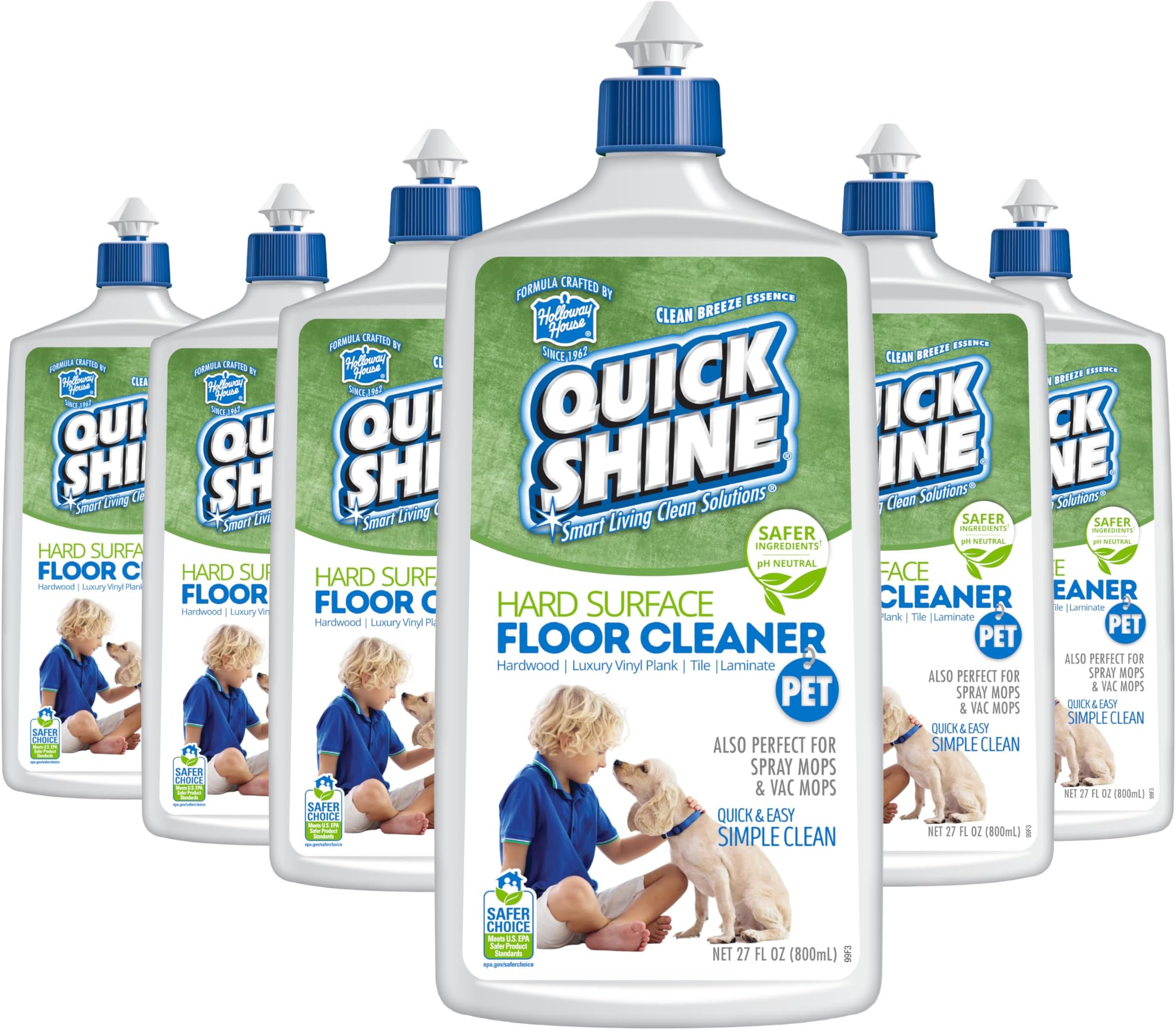 Amazon.com: Quick Shine Multi Surface Deep Floor Cleaner and Wax ...
