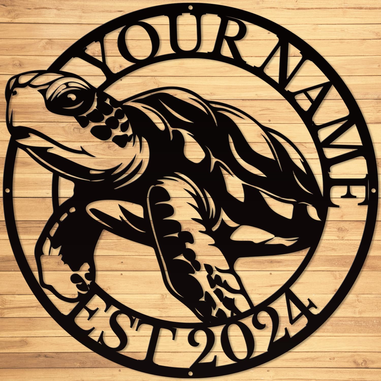 Amazon.com: Custom Sea Turtle Metal Signs,Sea Turtle Metal Name Sign ...