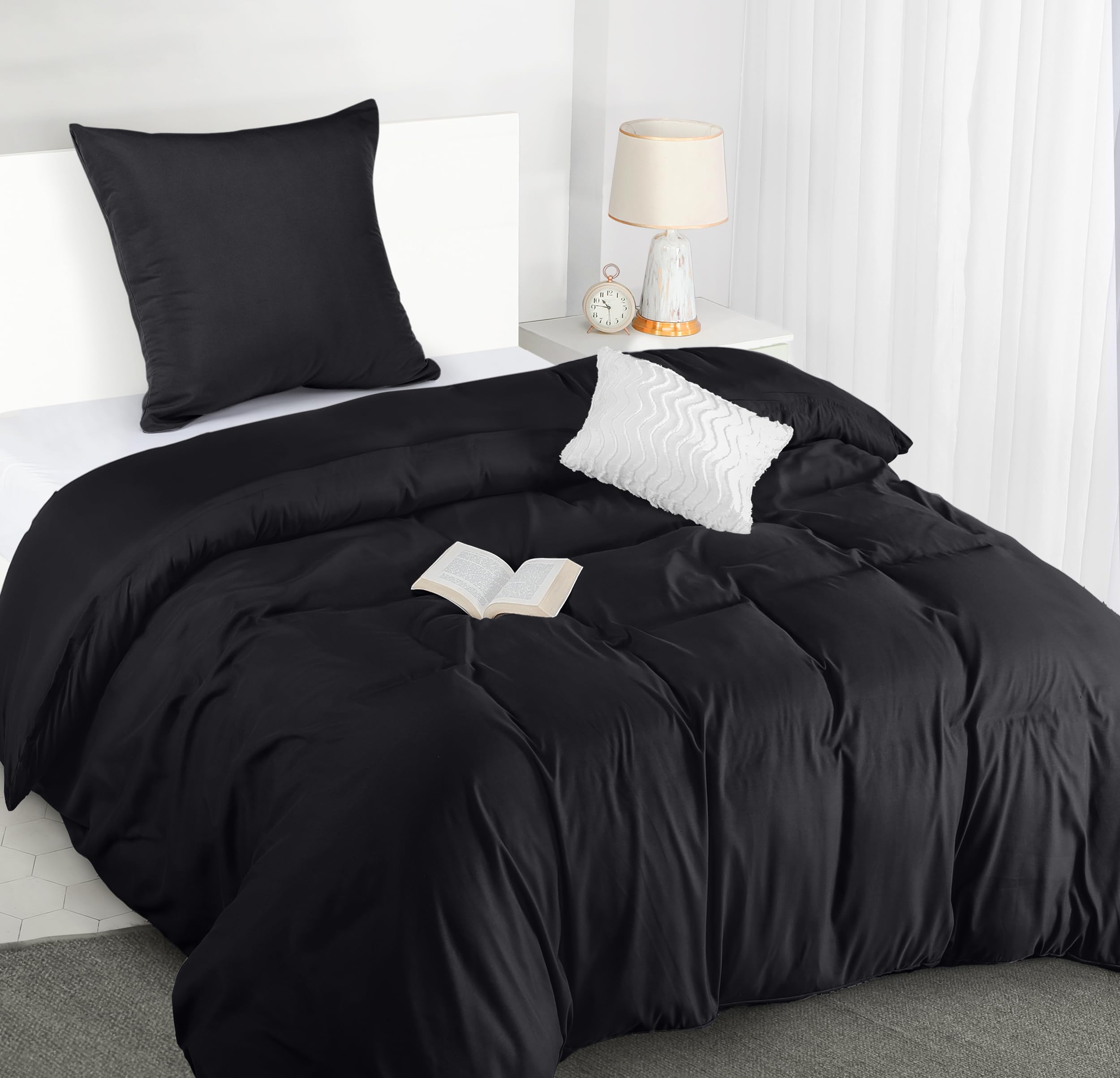 Utopia Bedding Housse de Couette 1 Personne 140x200 cm avec 1 Taie d ...