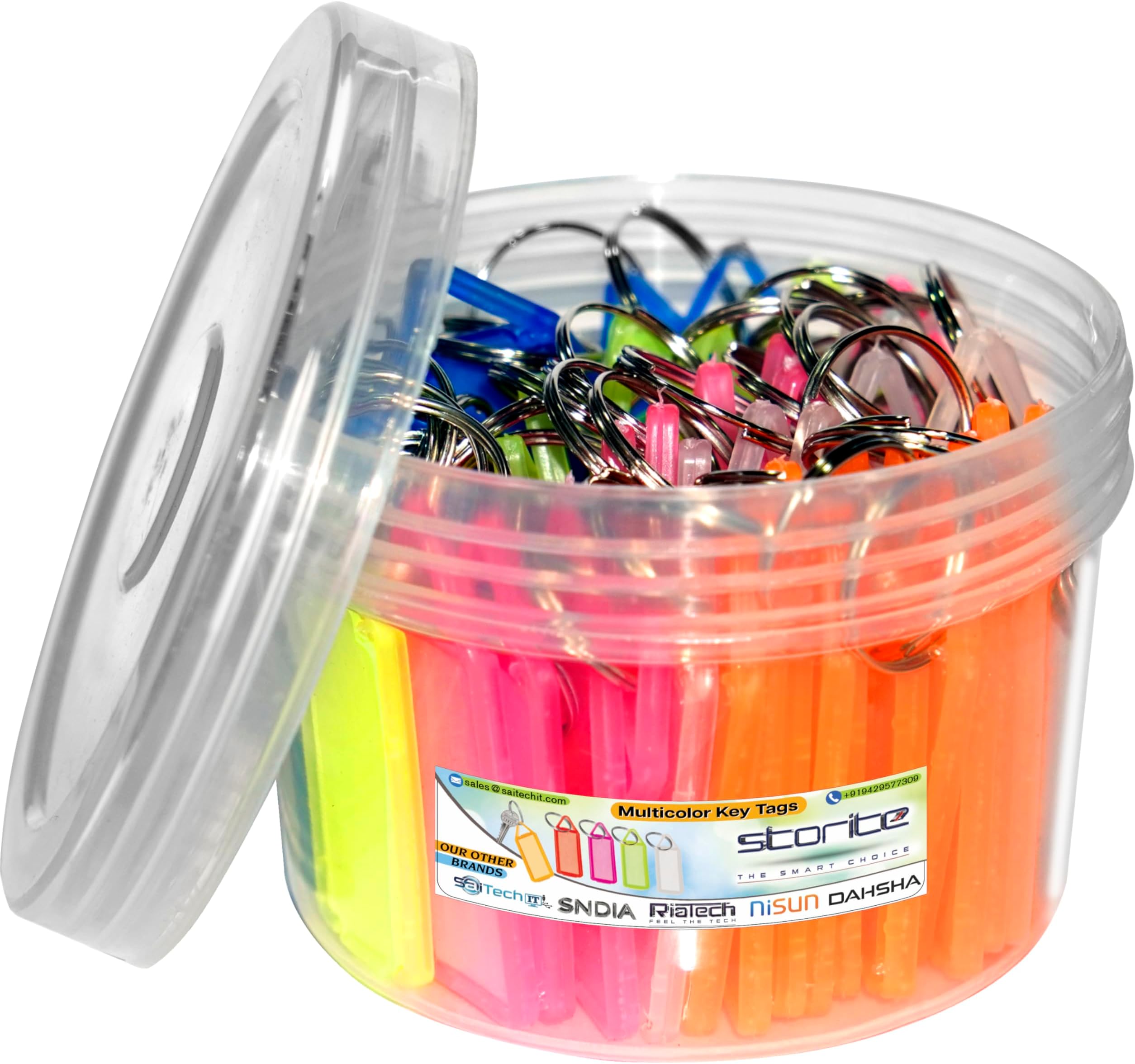 ZHENGTU Key and Tag Label Keychain,Tag Name Keychain Pack of 50 ...