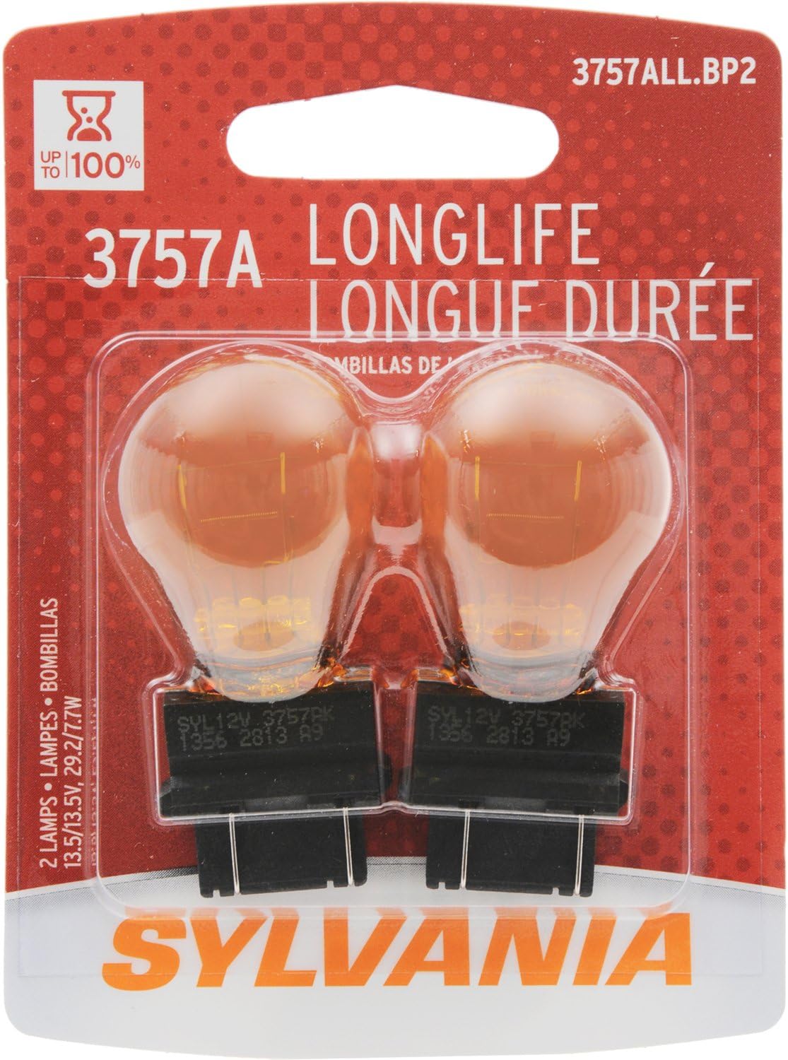 Amazon.com: SYLVANIA 3757A Long Life Miniature Bulb, (Contains 2 Bulbs ...