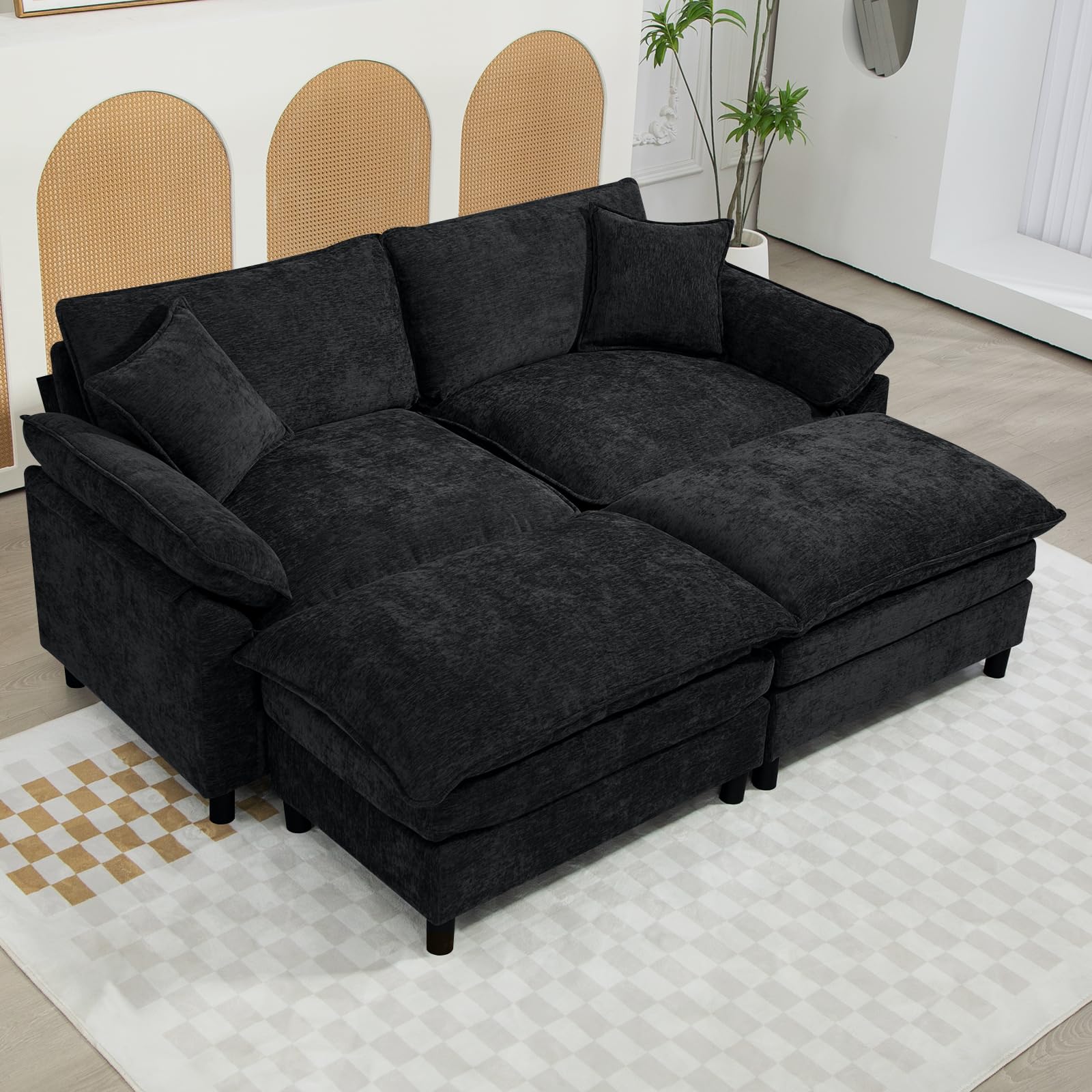 Amazon.com: Linyuanwai Oversized Modular Sectional Sofa, 80 Inch U ...