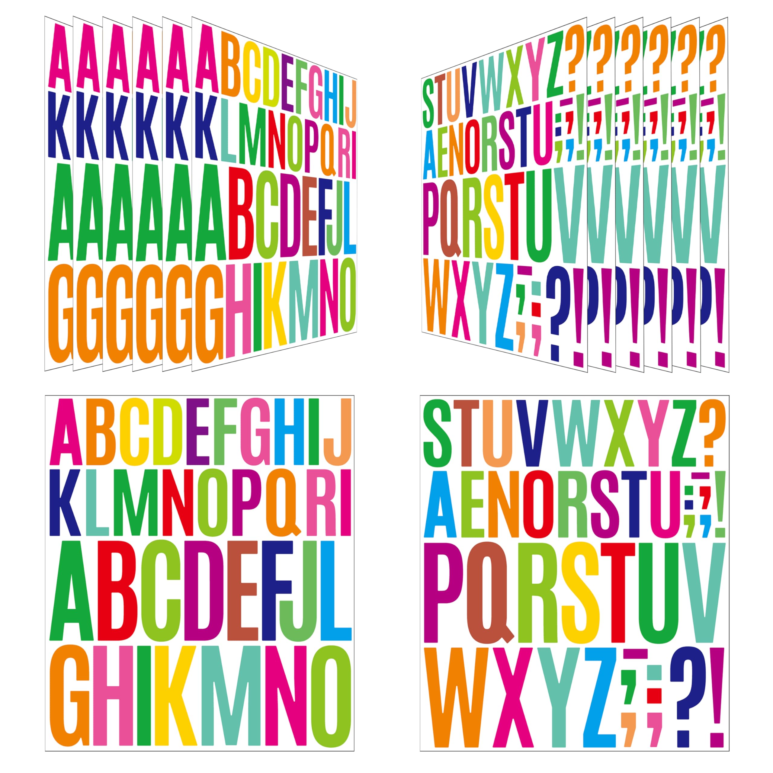 DIY Poster Letters 250-Piece 3-Inch Bulletin Board Letters - Black ...