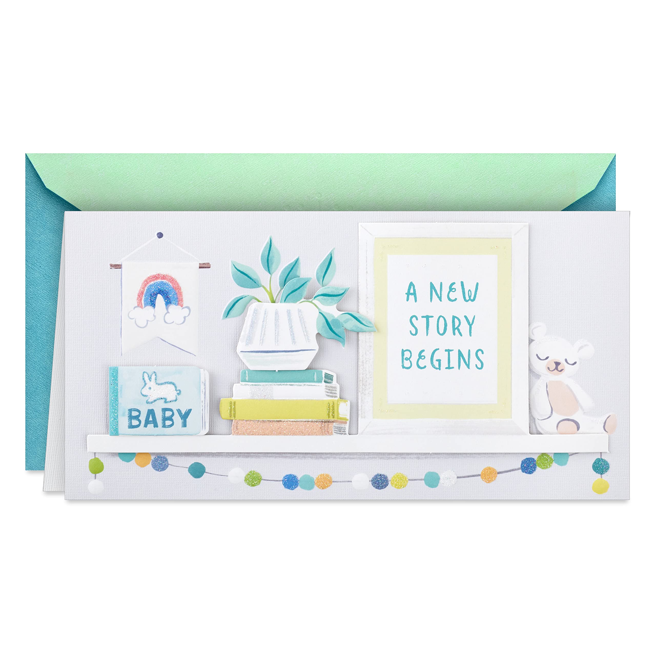 Amazon.com: Hallmark Studio Ink Baby Shower Card for New Parents (Made ...