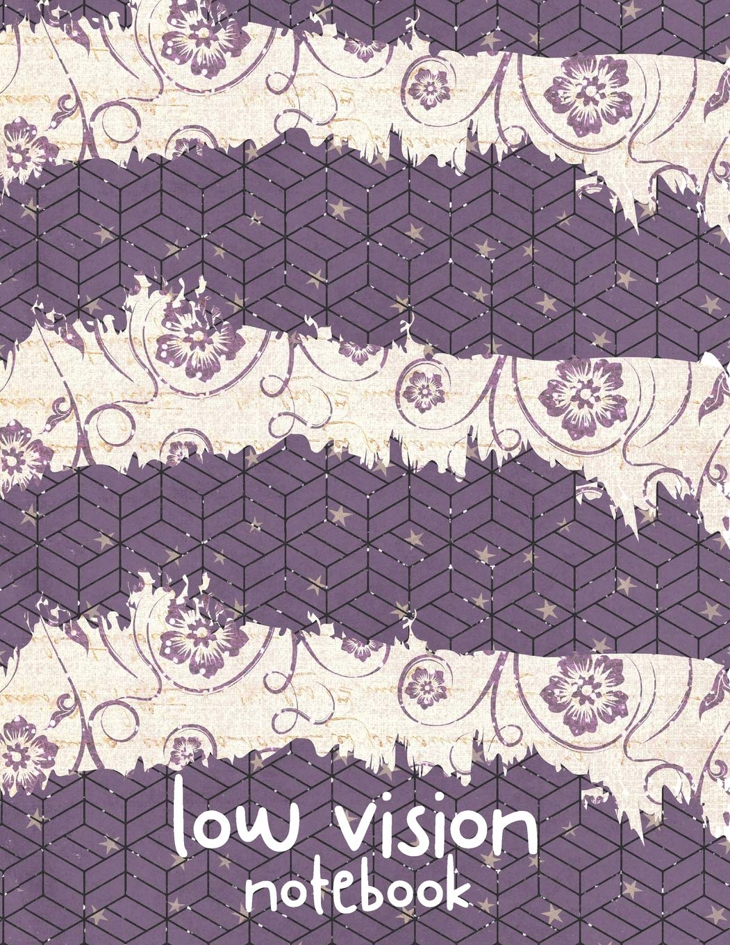 Low Vision Notebook: Bold Line White Paper For Low Vision,Visually ...