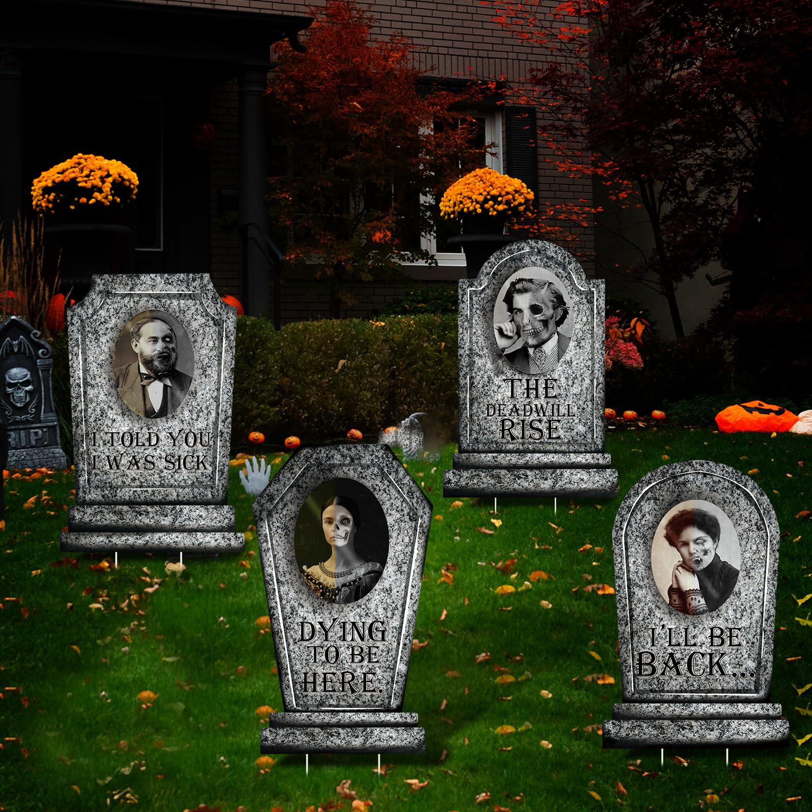 Halloween Tombstone Face