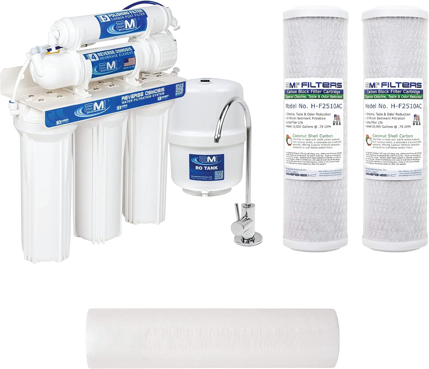 Amazon.com: Applied Membranes Inc. 5-Stage Reverse Osmosis Water Filter ...