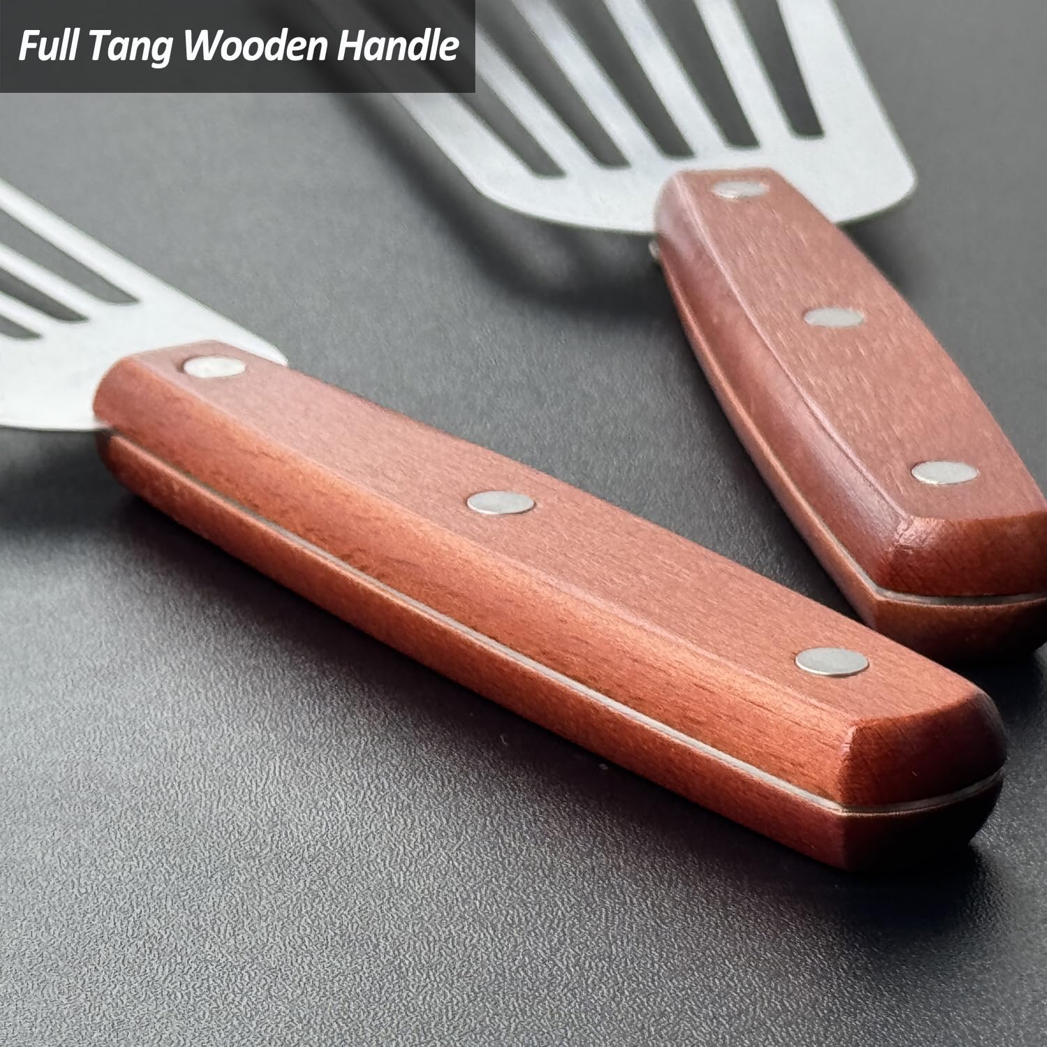 Snapklik.com : 2 Pack Fish Spatula Turner, Stainless Steel Slotted ...