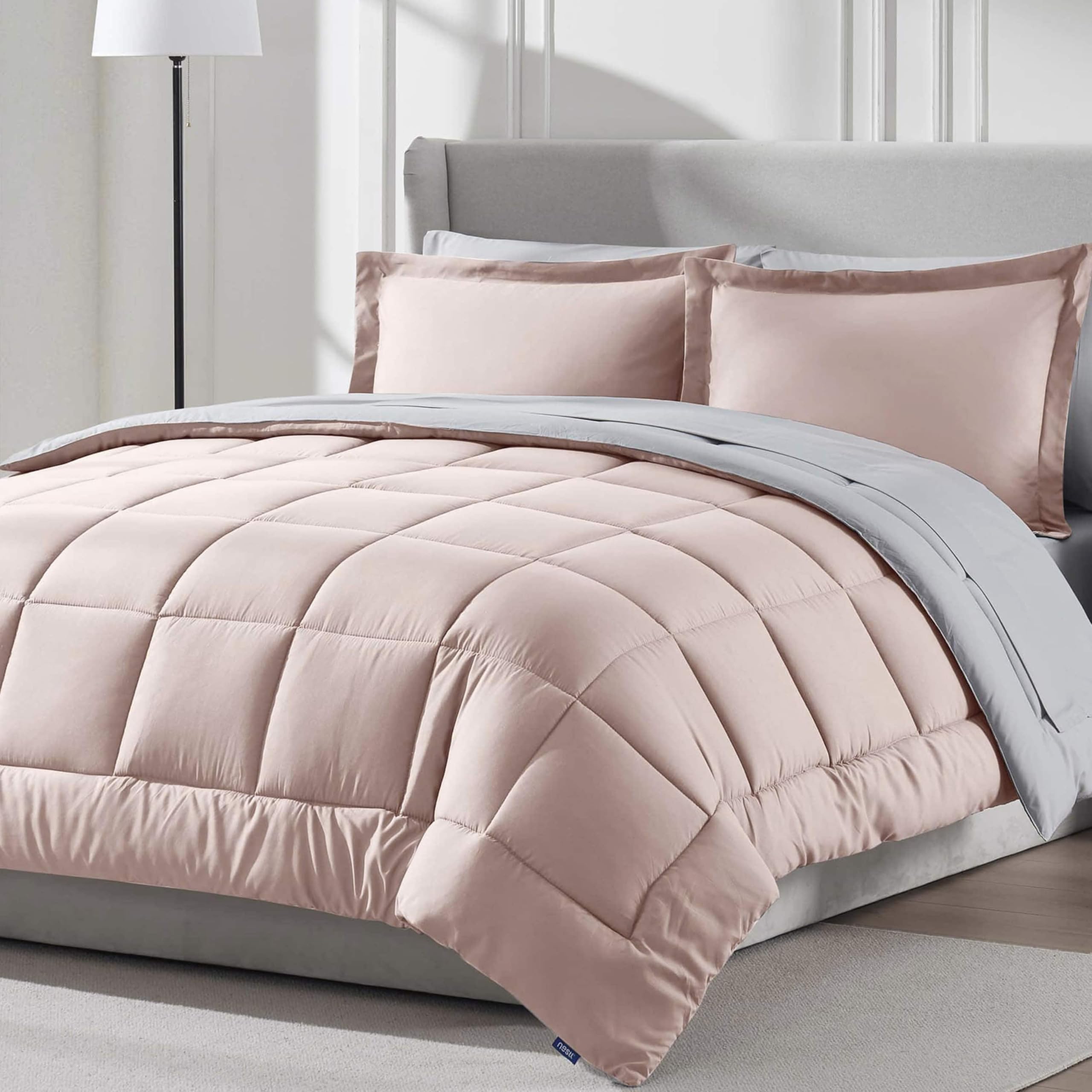 Snapklik.com : Nestl Full Size Comforter Set 7 Piece - Reversible ...