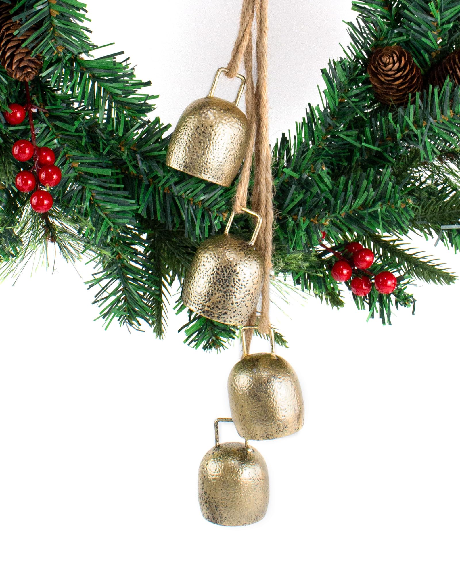 Amazon.com: SEMPOMA Resonant Gold Christmas Bells, Rustic Iron ...