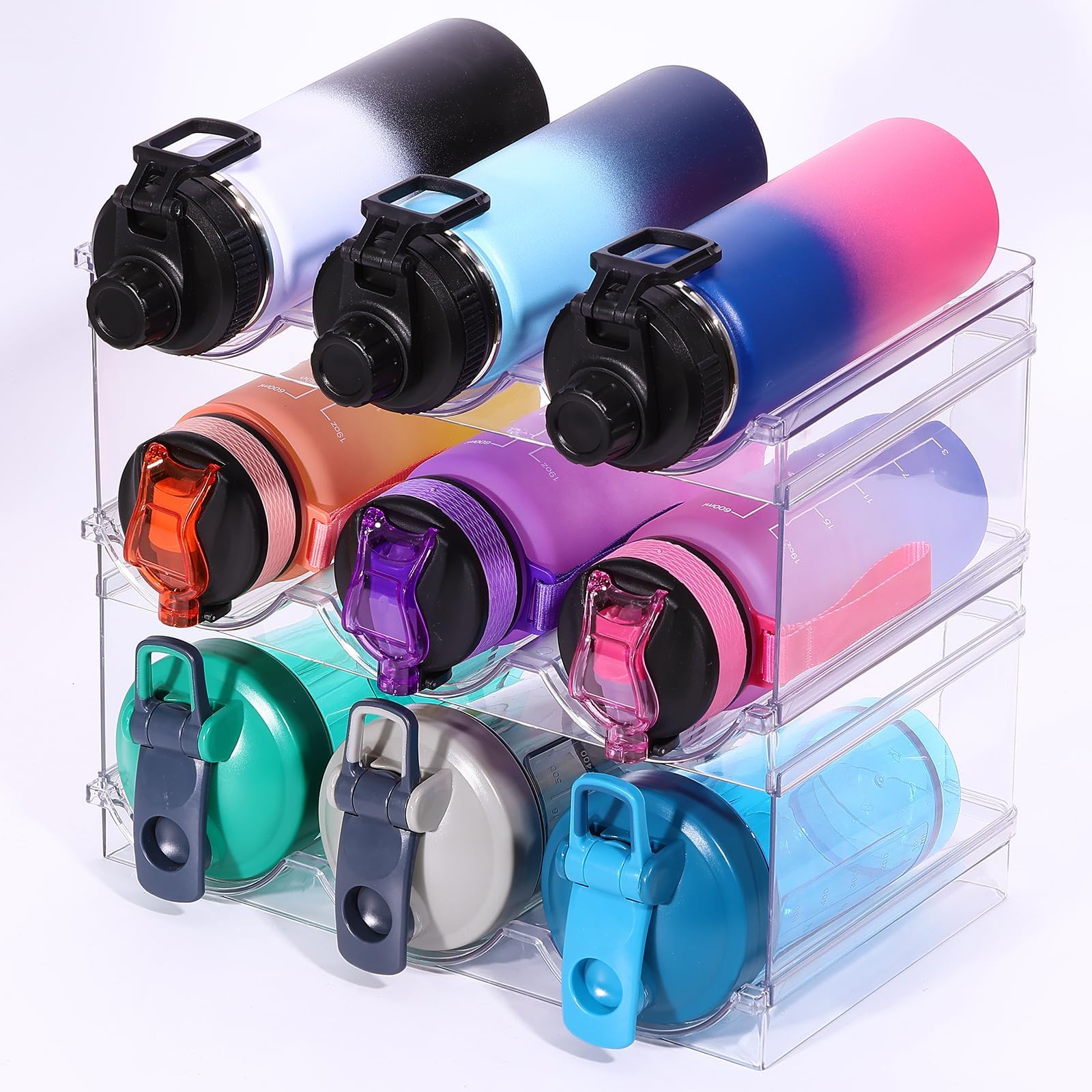 Amazon.com: Topfun 2 Pack Bottle And Can Easy Stacker Foldable Wine ...