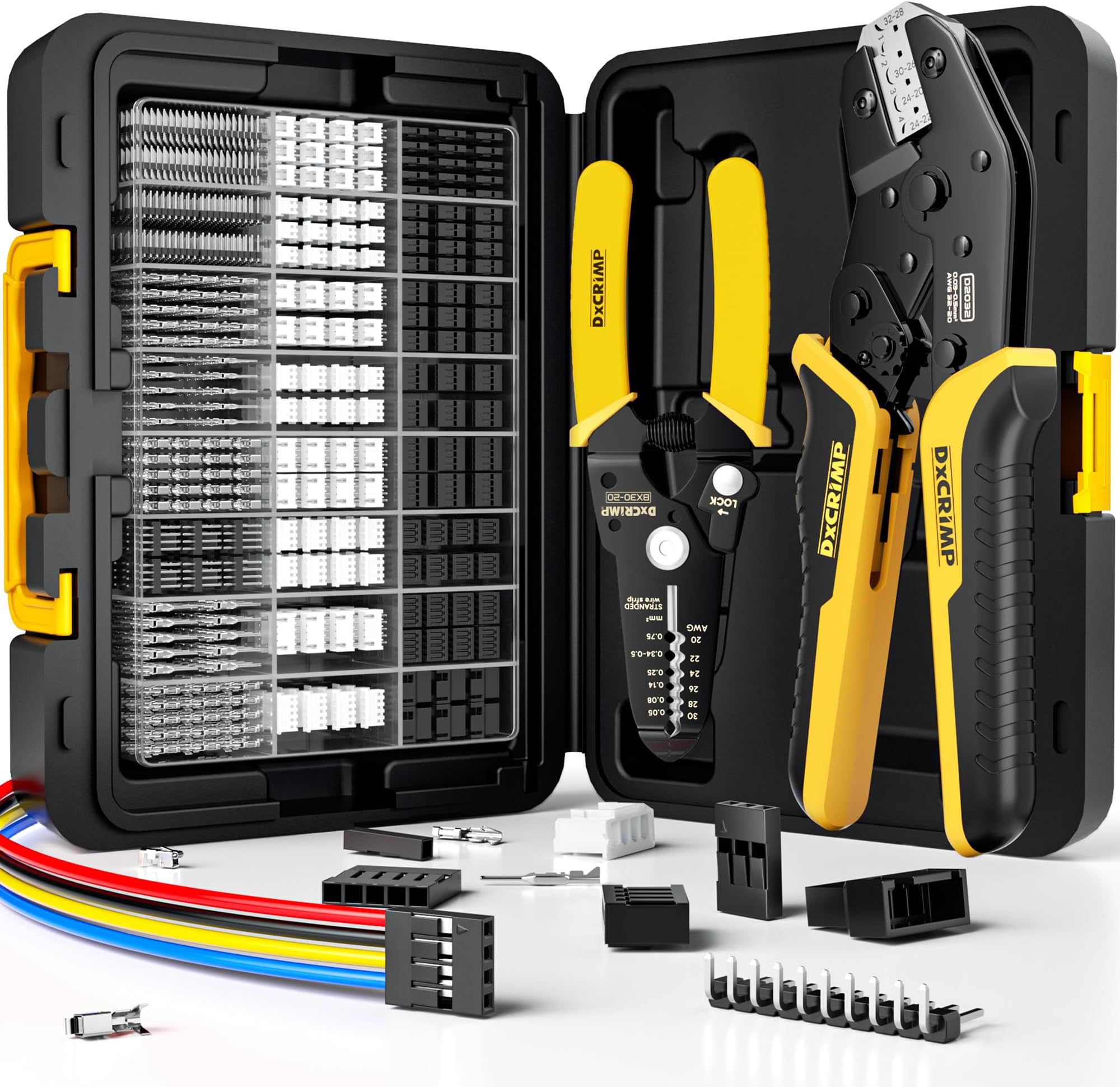 Crimpzange Dupont Stecker Set, 2030pcs 2,54 mm Dupont Steckverbinder ...