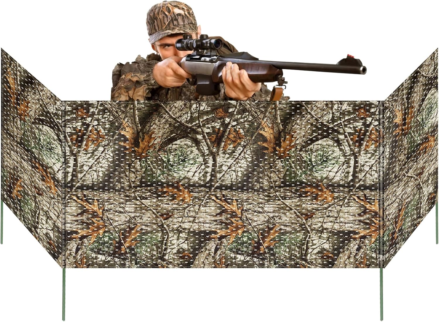 Amazon.com: Portable Ground Blinds for Turkey Deer Hunting, Three Panel ...