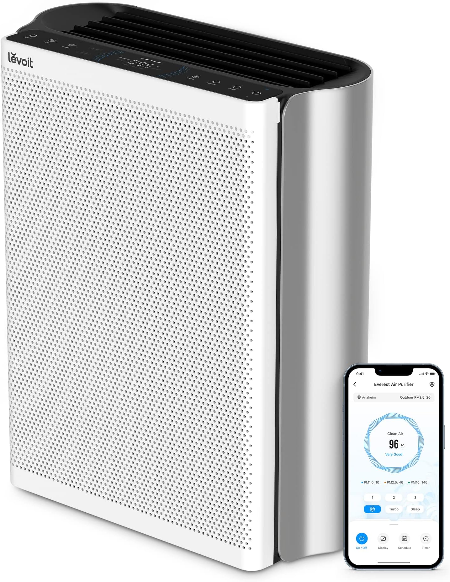 Amazon.com: IQAir HealthPro Plus XE Air Purifier - 2-Pack- Smart HyperHEPA Filtration for Large ...