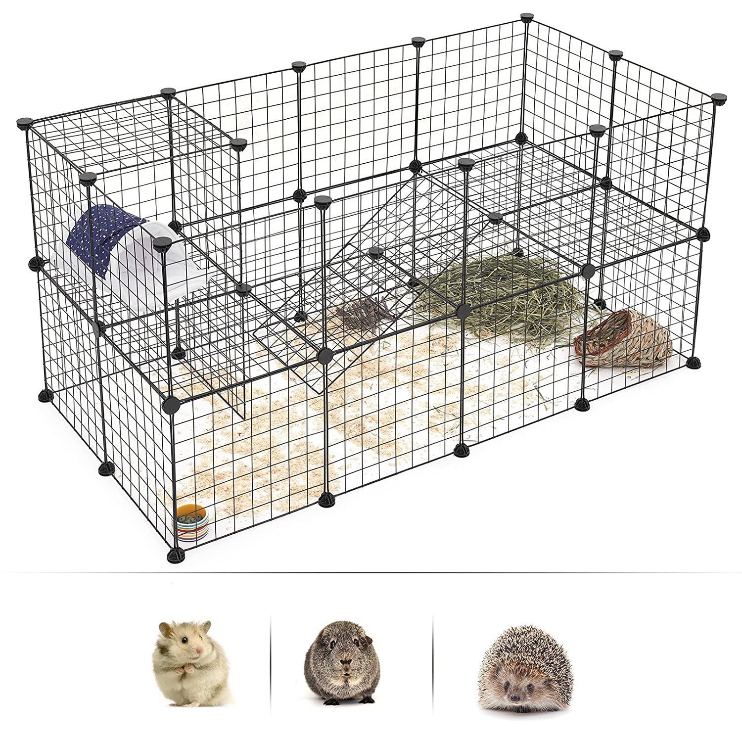 Corral para Perro 35 Paneles, Jaula para Perro Bricolaje Metal, Corral ...