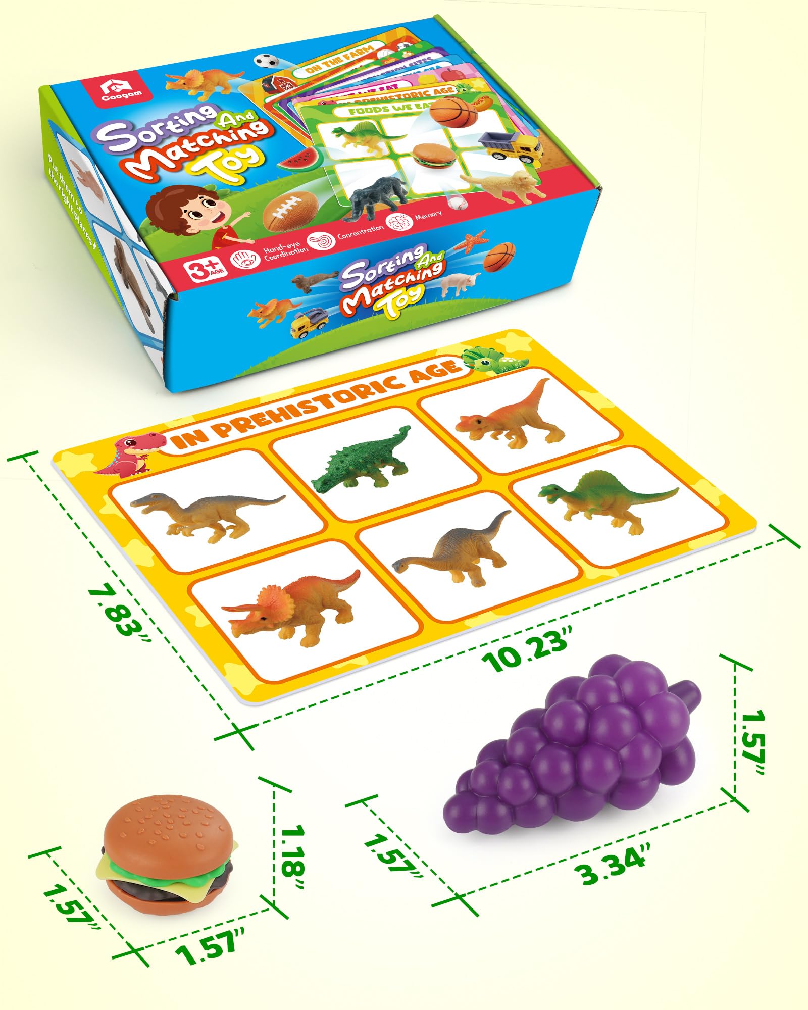 Snapklik.com : Sorting Toy For Toddlers, Animals Dinosaurs Fruits ...