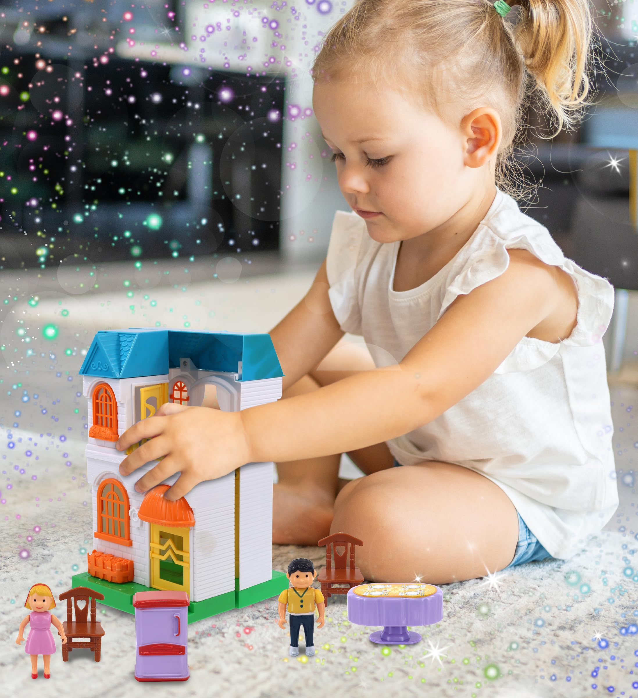 Snapklik.com : Mozlly Educational Mini Dollhouse Playset - Cute Small ...