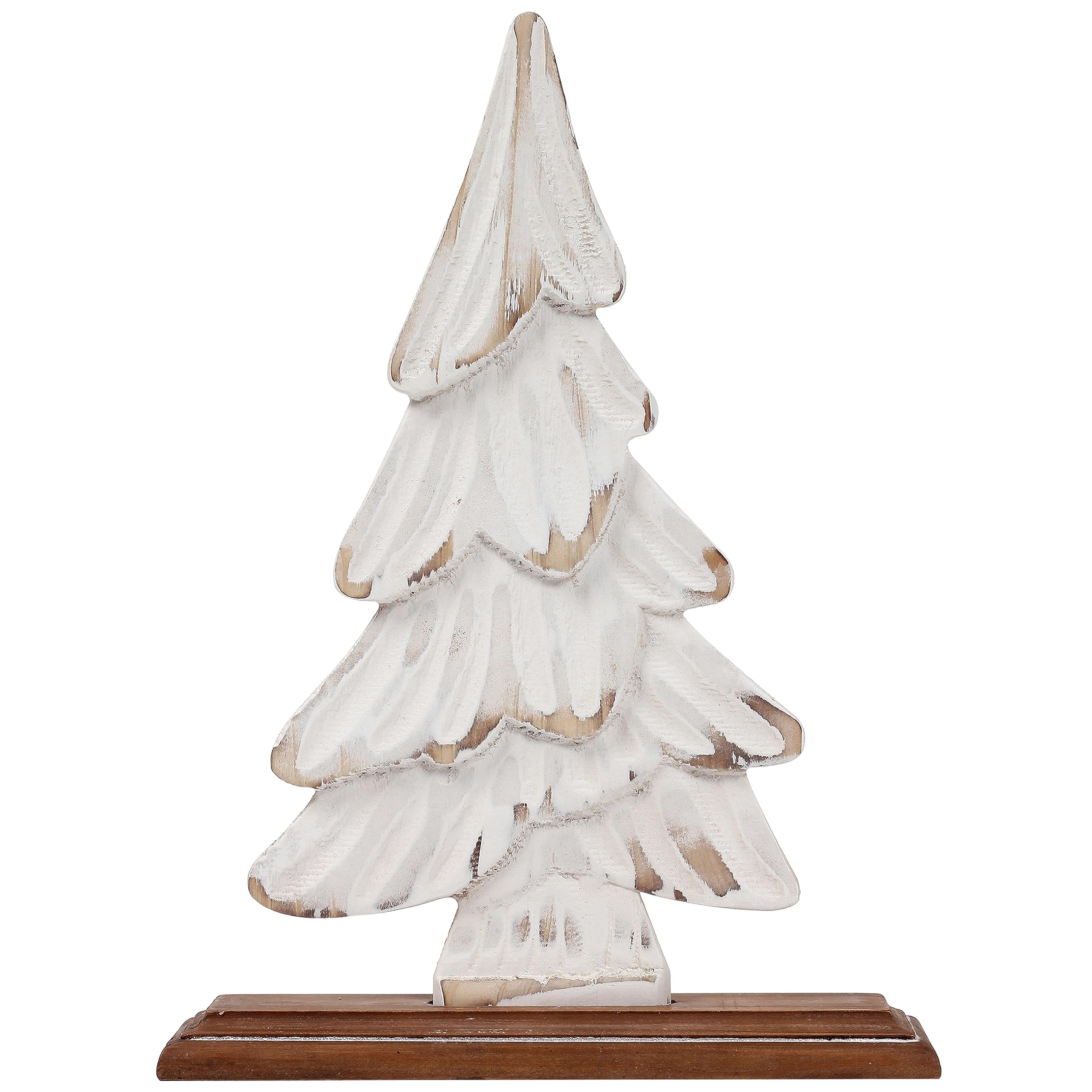 Amazon.com: Sintosin Farmhouse Small White Tabletop Christmas Tree 8.7 ...