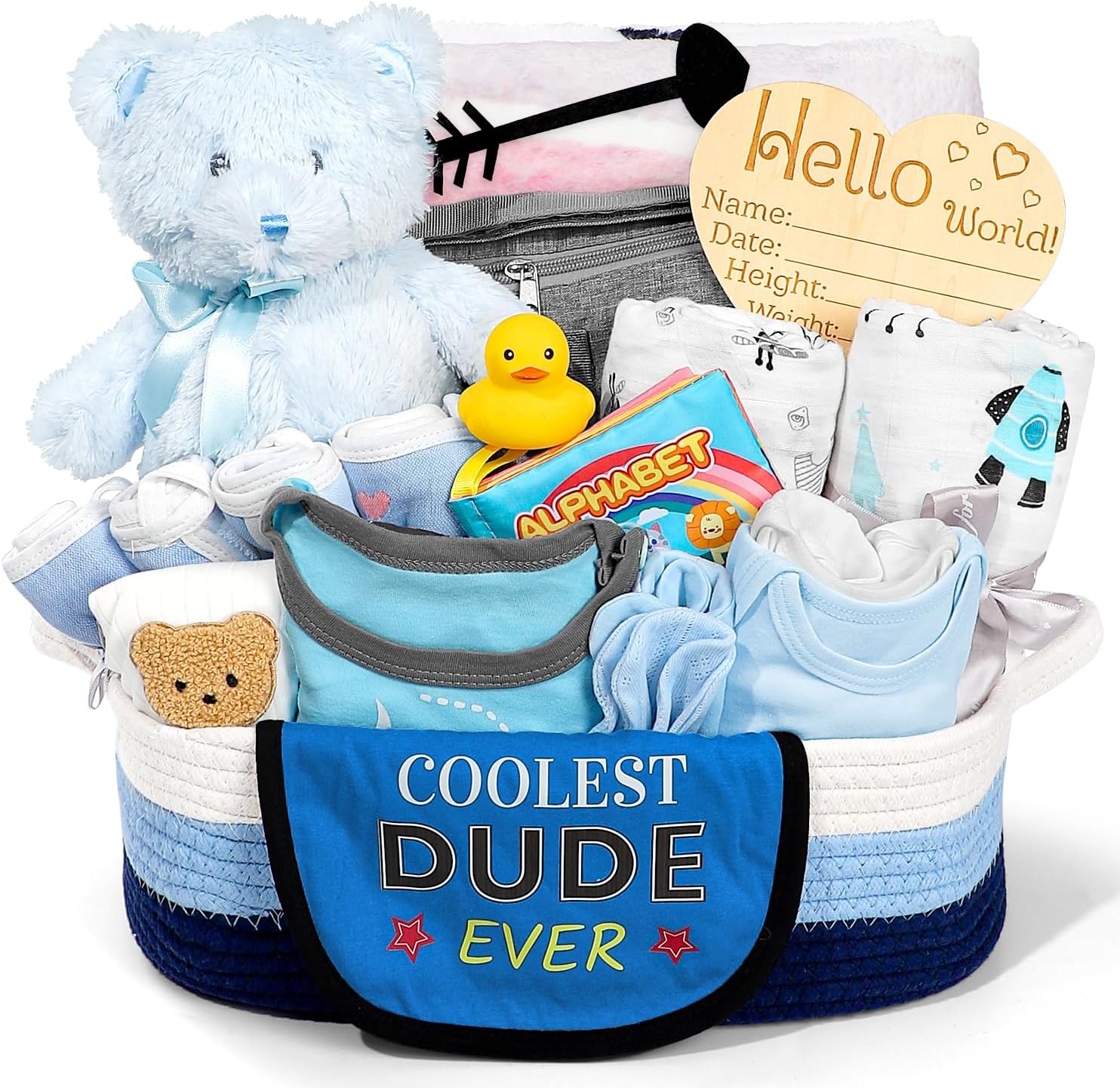 Amazon.com : iAOVUEBY Baby Gift Set for Newborn, New Baby Boy Gift ...
