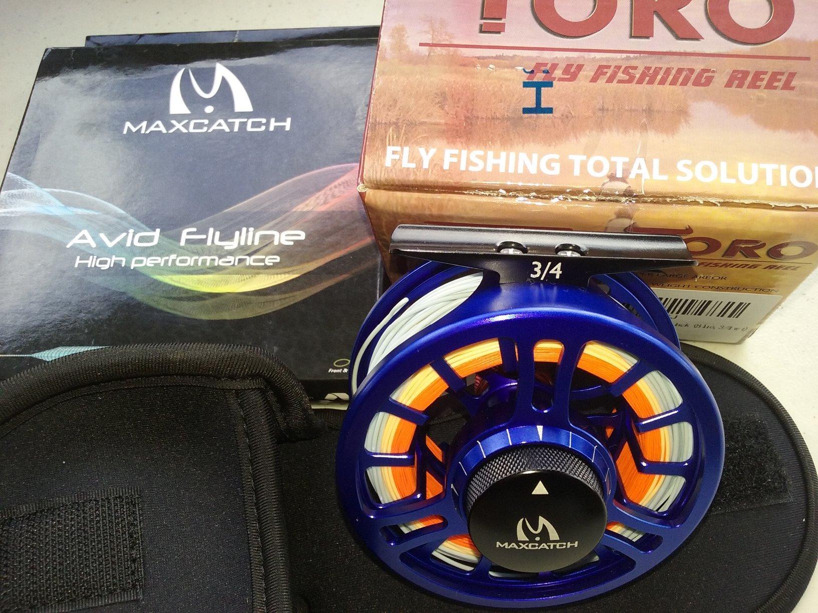 Amazon.com : Maxcatch Toro Series Fly Fishing Reel with Large Arbor ...