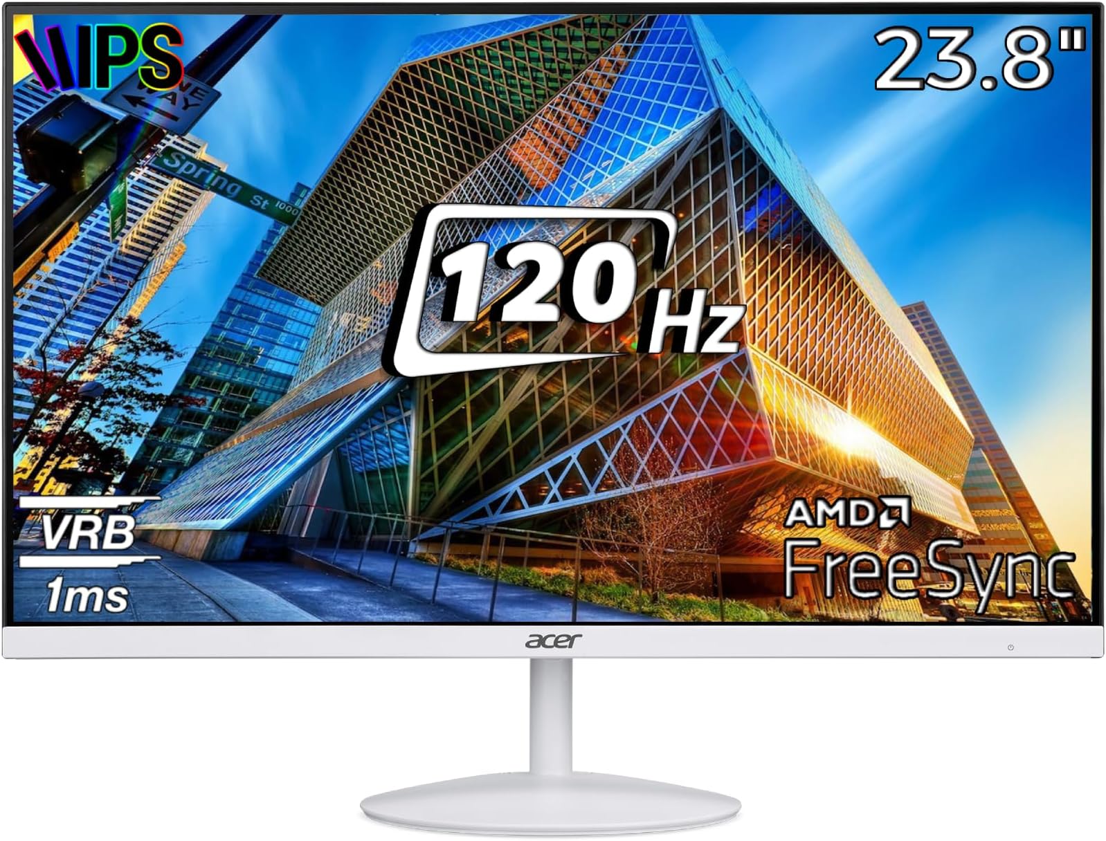 Acer SA272 G0 27 Inch Full HD IPS Ultra Slim (7.2mm Thick) Backlight ...