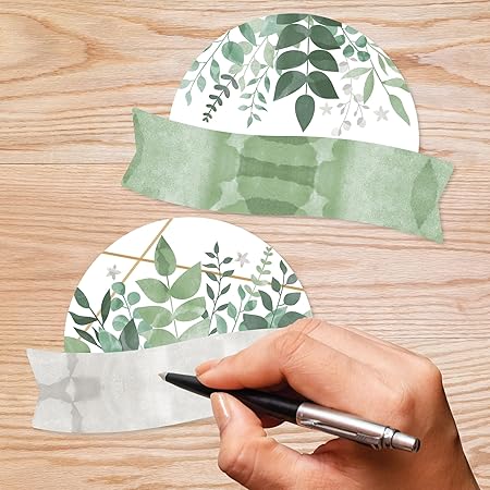 Amazon.com: Big Dot of Happiness Eucalyptus Greenery - DIY Blank Paper ...