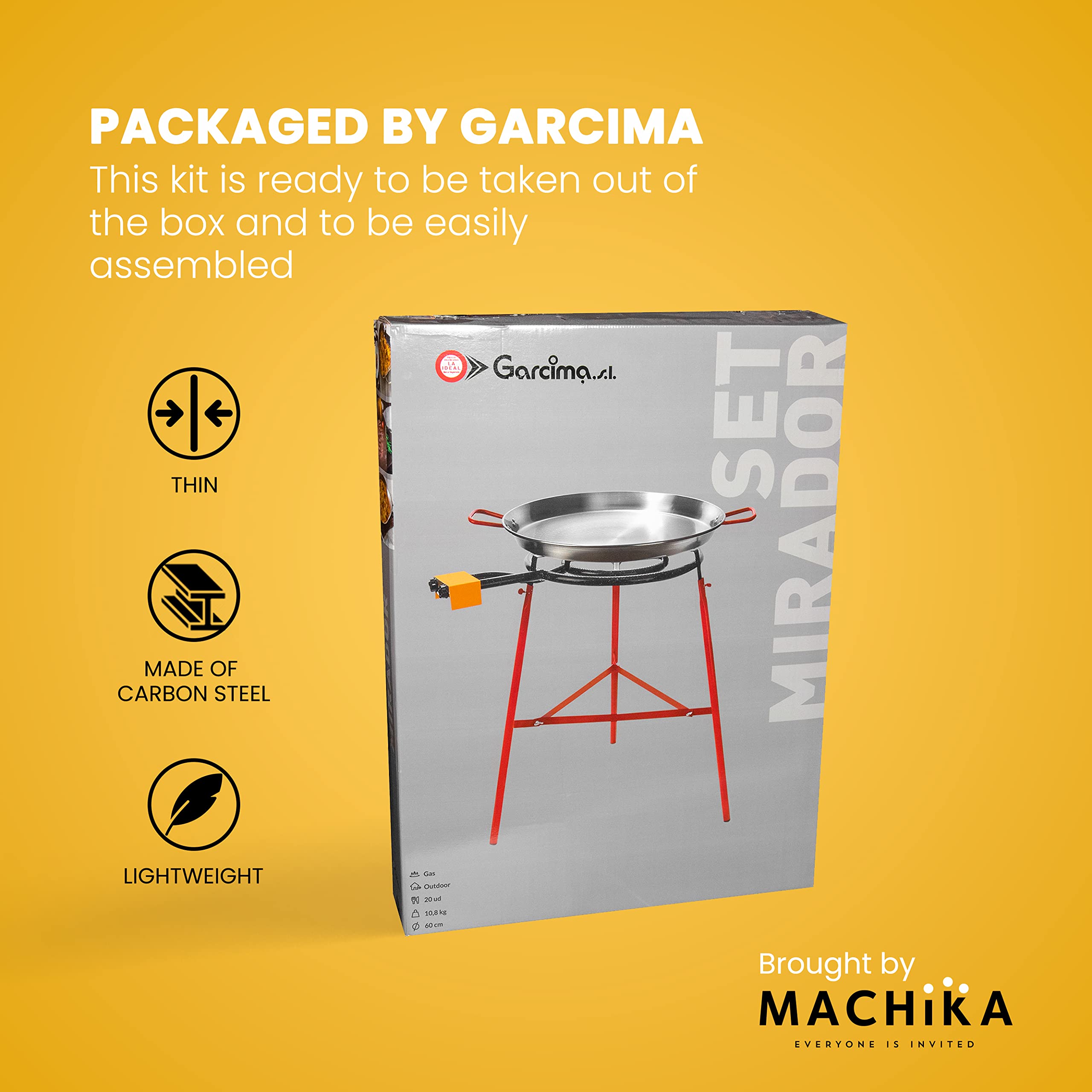 Snapklik.com : Machika Mirador Set Paella Kit
