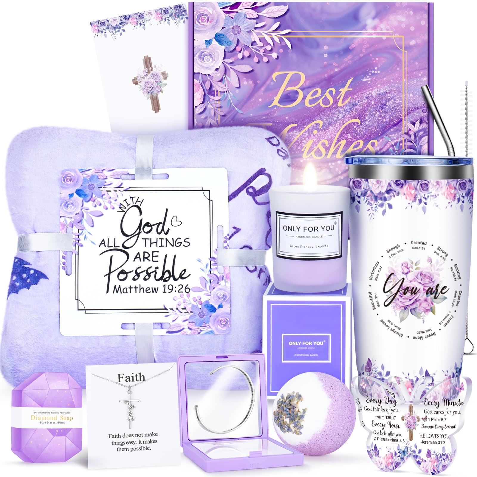 Amazon.com: Christian Gifts for Women Faith,12PCS Inspirational Gifts ...