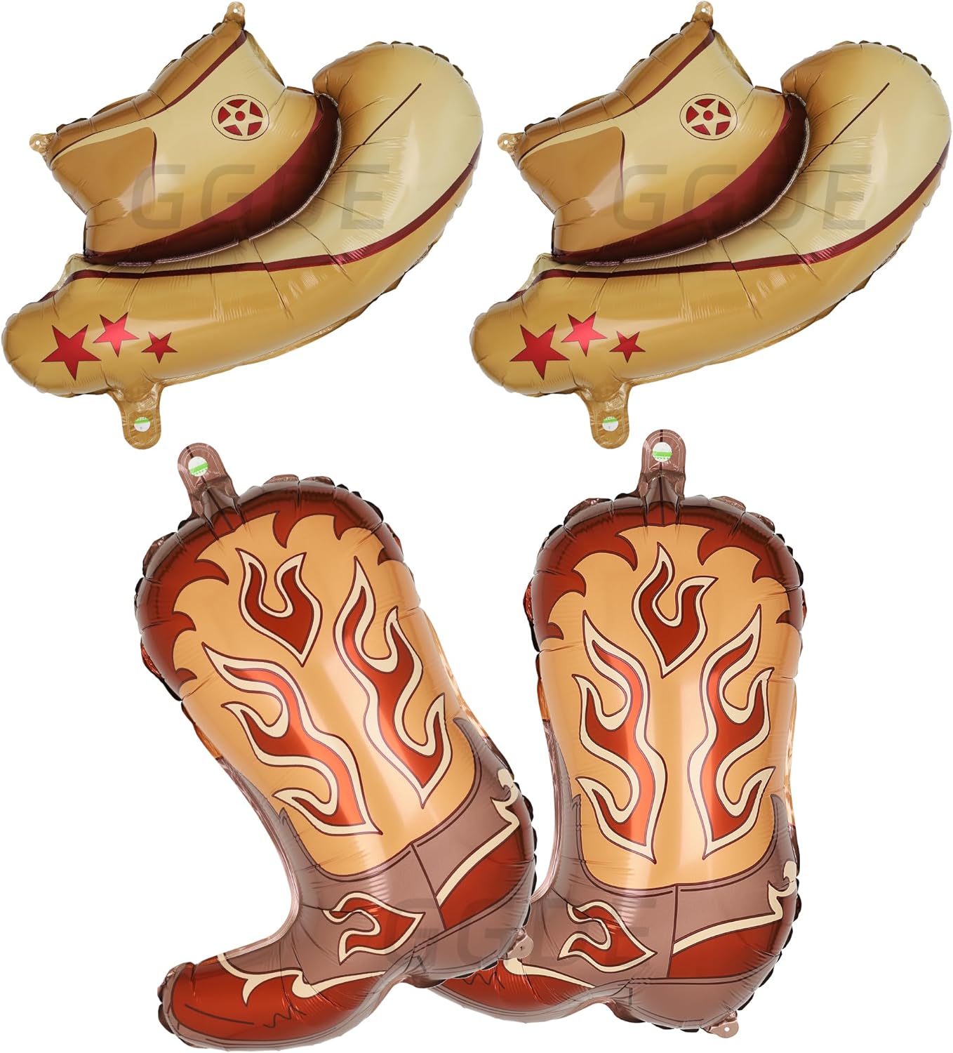 Amazon.com: GGDE 4 Pcs Western Themed Party Balloons Western Boot ...