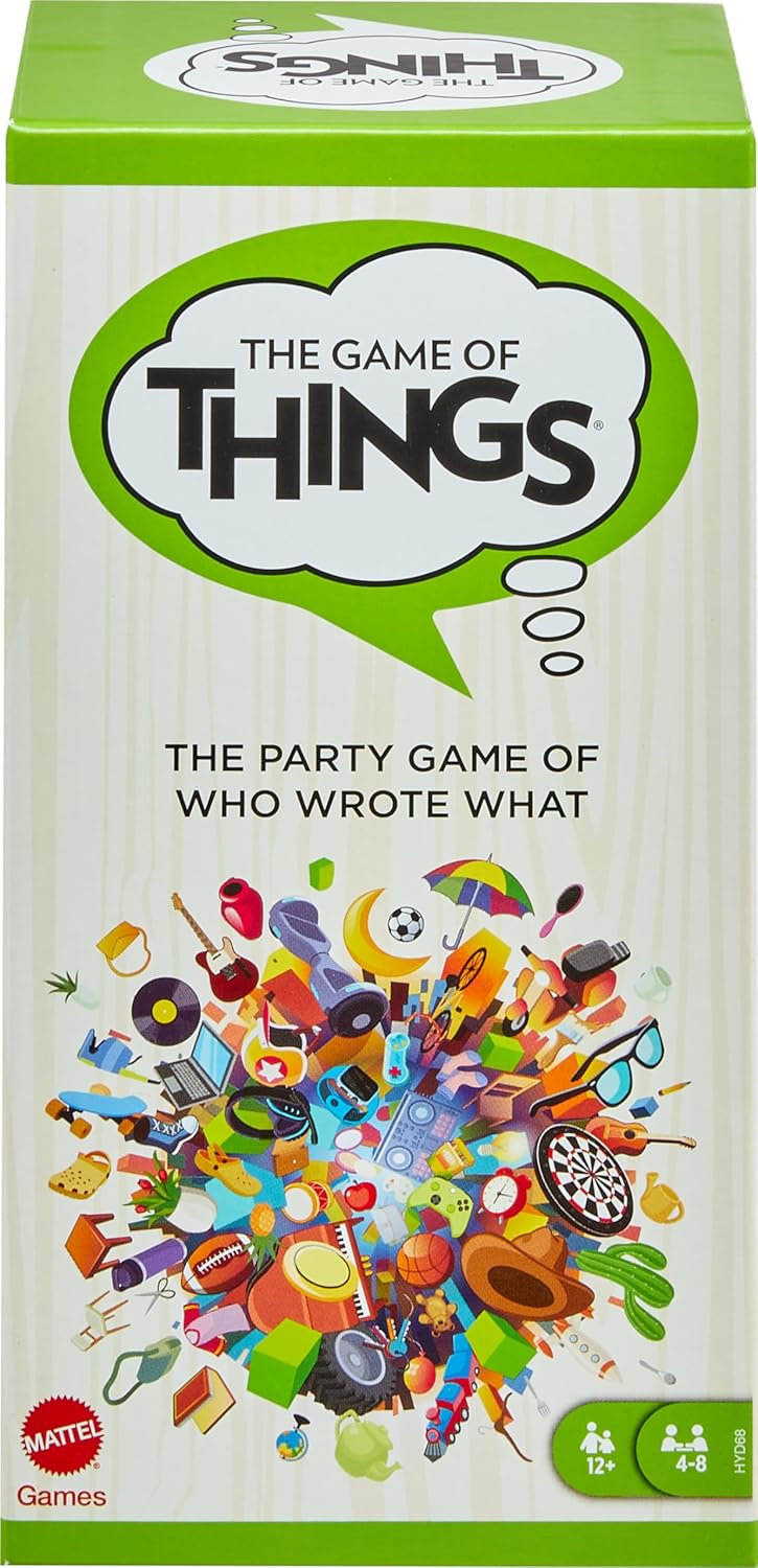 Amazon.com: Mattel Games The Game of Things Party Board Game for Teens ...